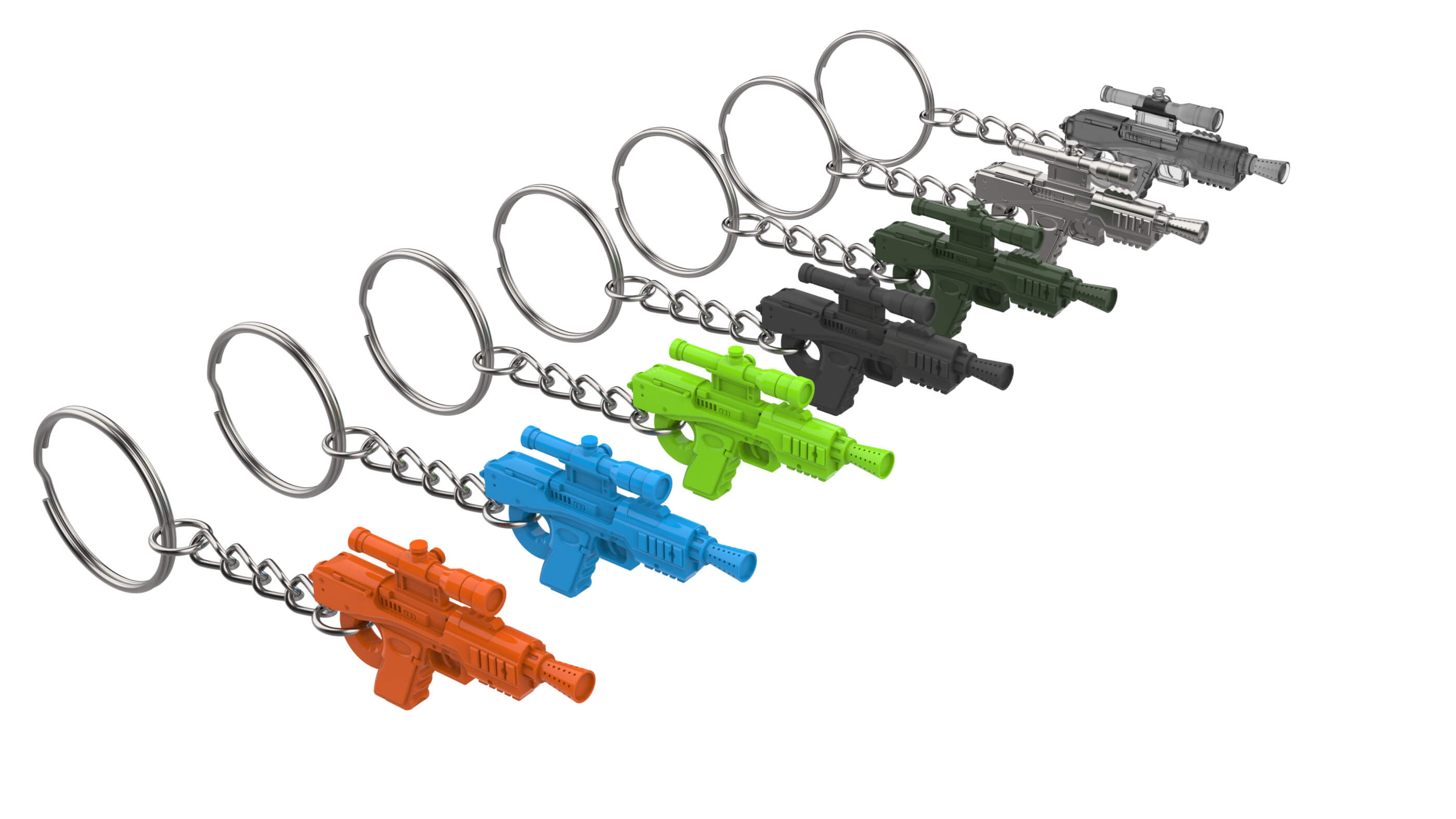 Keychain SE-44C Blaster Star Wars 3D Model by MakerLab