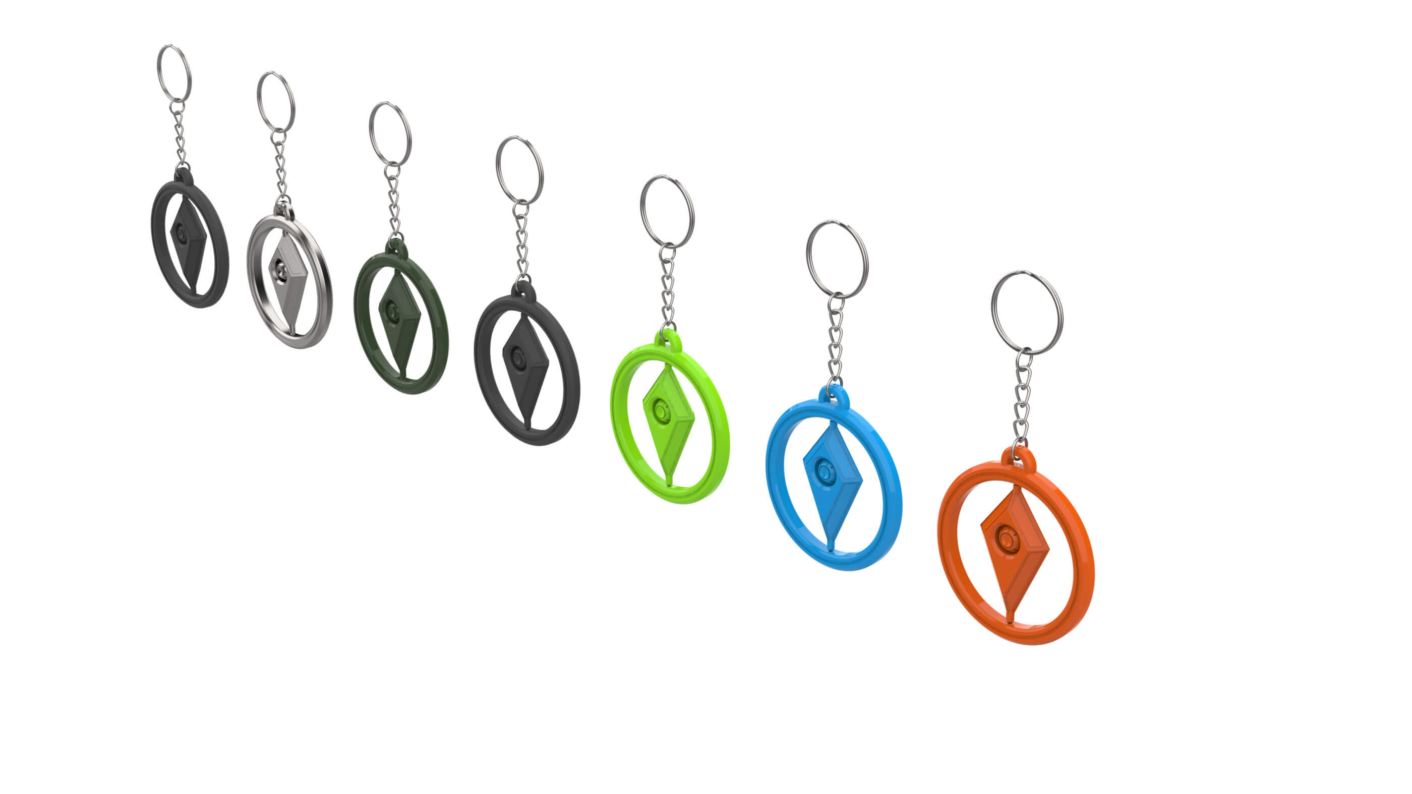 Keychain Trinket No Man's Skye - 3D Model by MakerLab