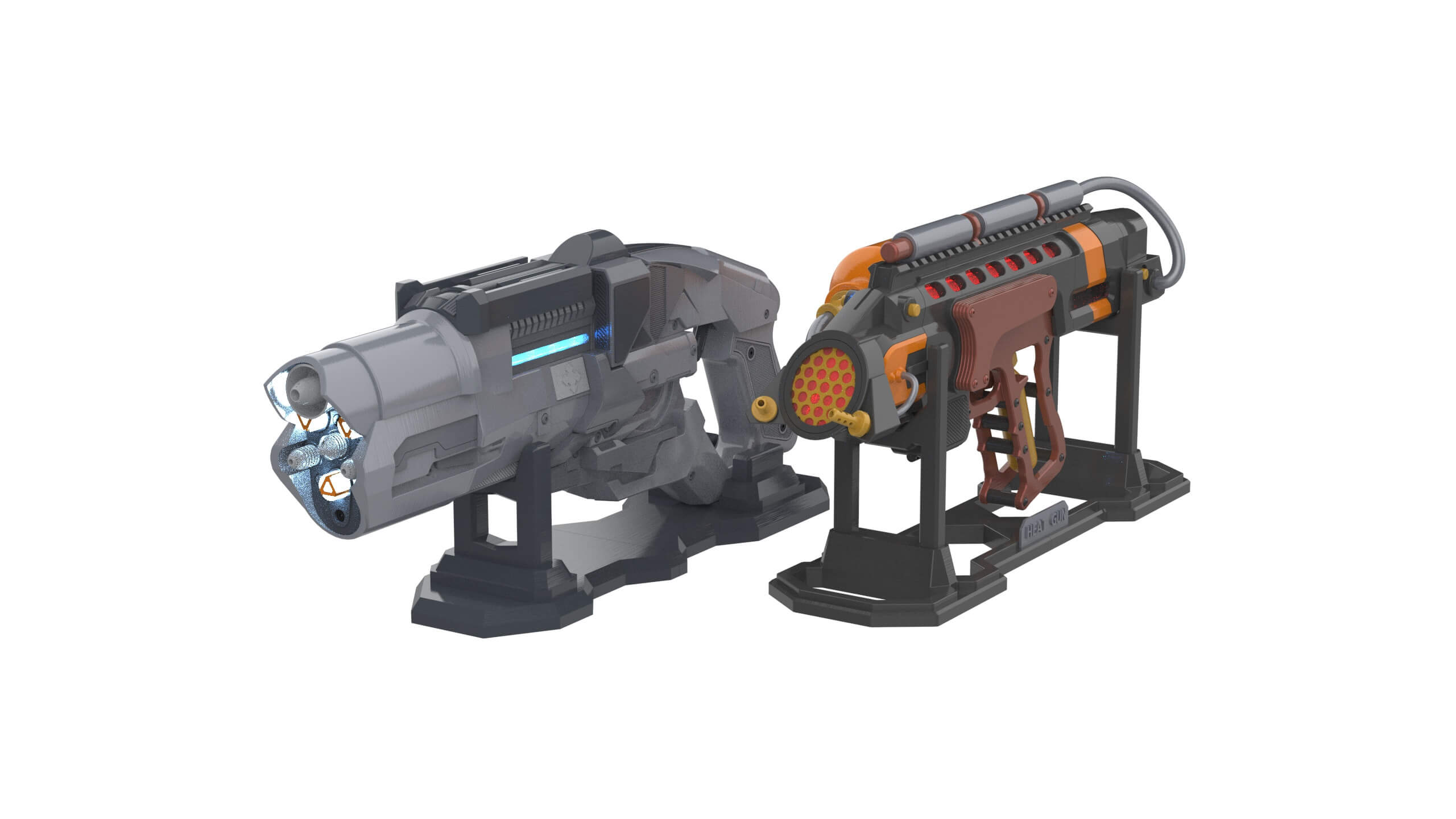 Legends of Tomorrow Cold Gun and Flame Gun Bundle - 3D Print Model by ...