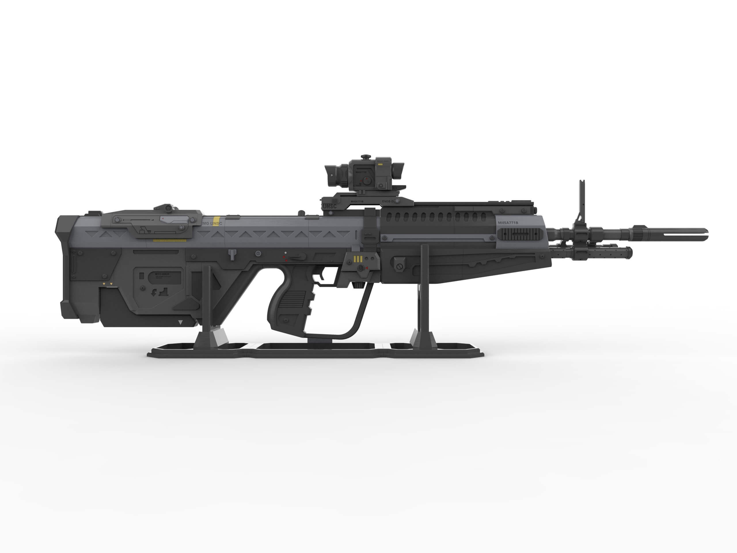 Halo M392 Assault Rifle - 3D Model by MakerLab
