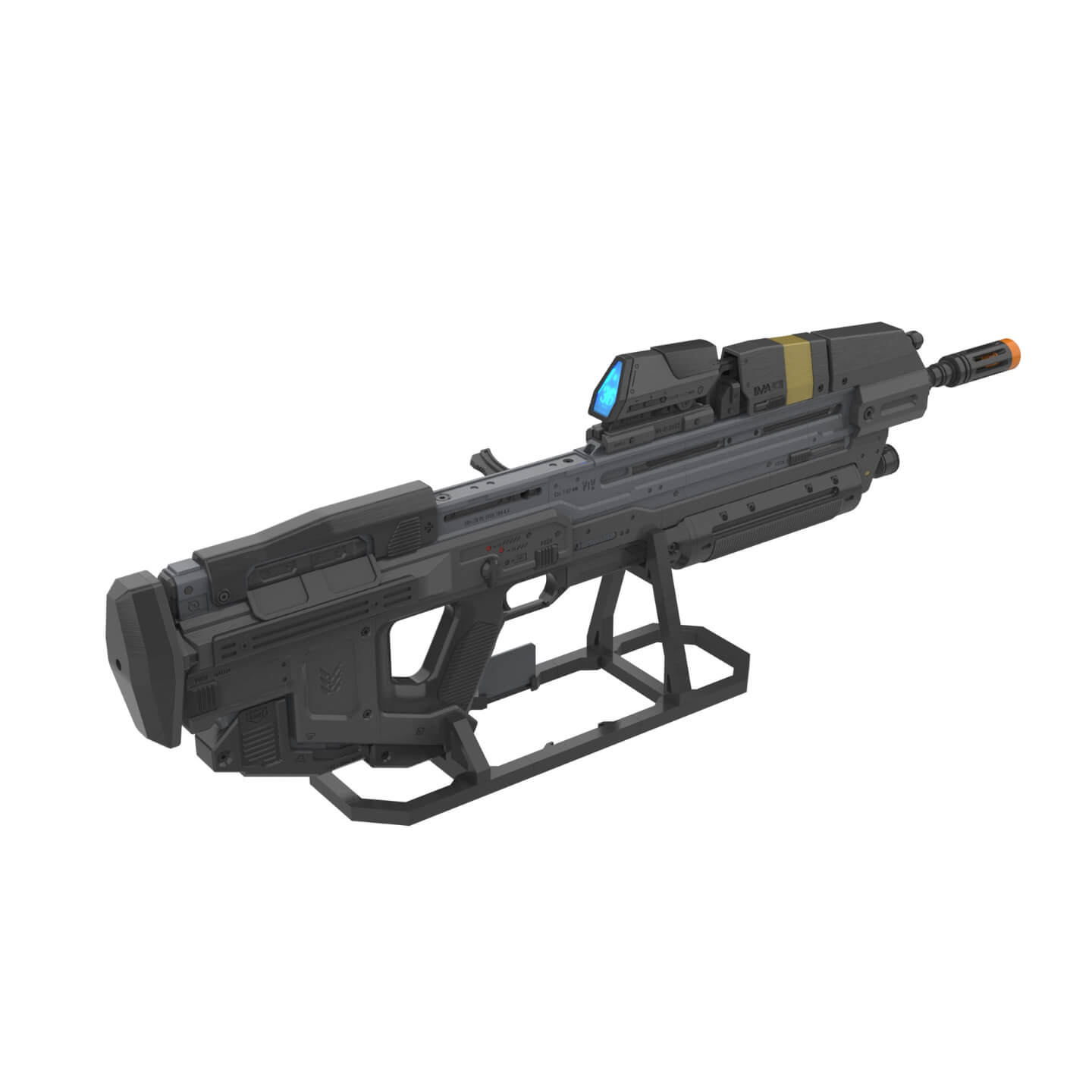 MA40 Assault Rifle - Halo - STL OBJ CAD set - Commercial Use 3D Print ...