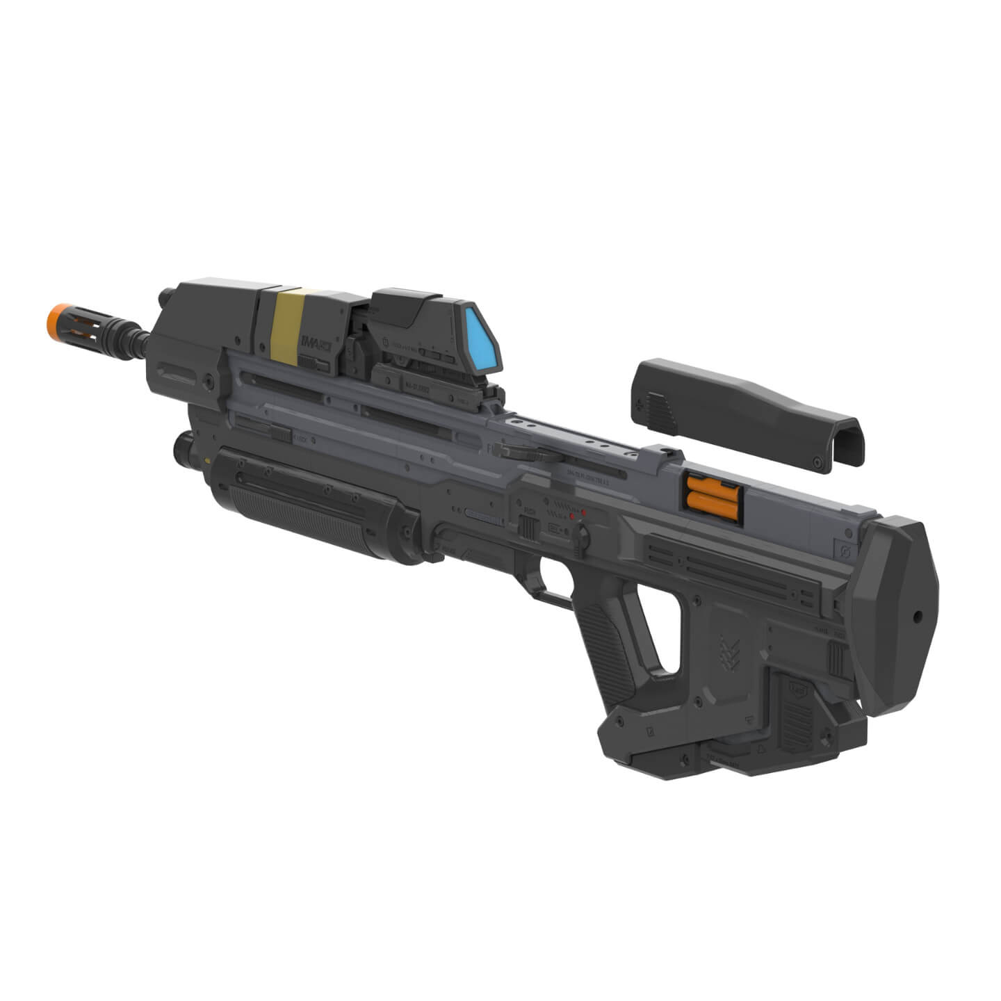 MA40 Assault Rifle - Halo - STL OBJ CAD set - Commercial Use 3D Print ...