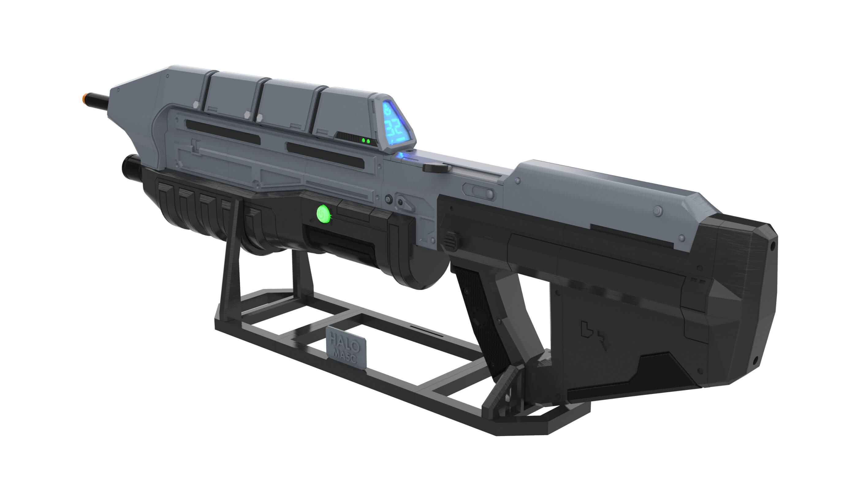 Halo Ma5C Assault Rifle - 3D Model by MakerLab
