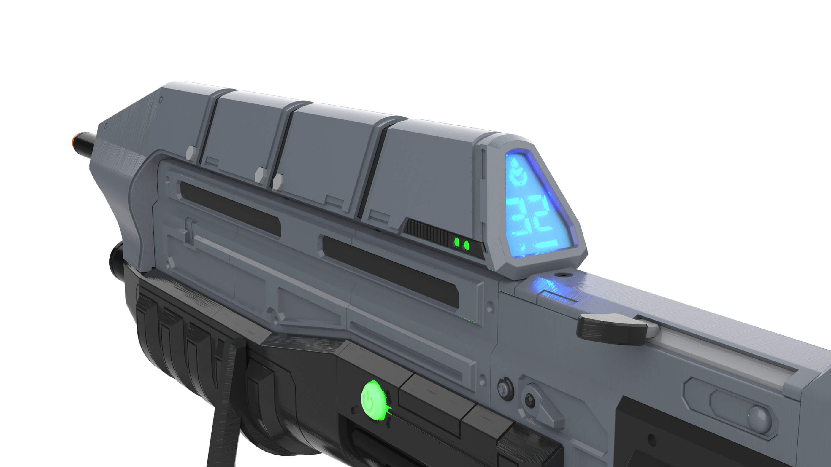Halo Ma5C Assault Rifle - 3D Model by MakerLab