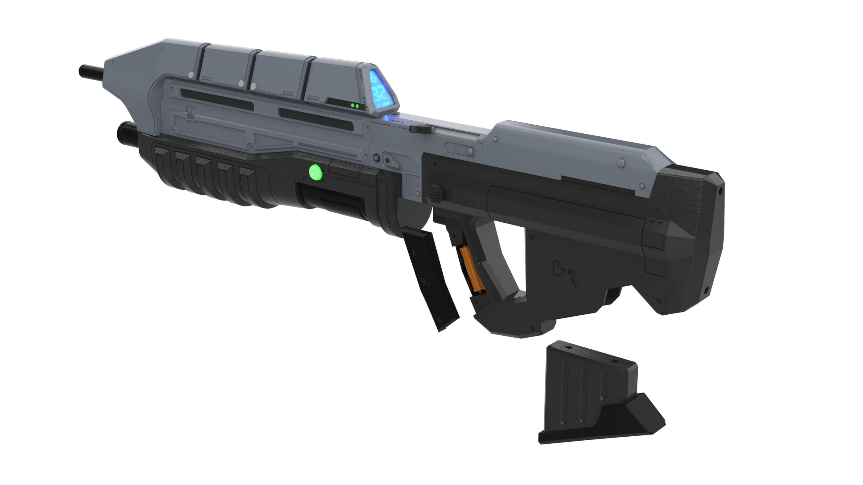 Halo Ma5C Assault Rifle - 3D Model by MakerLab