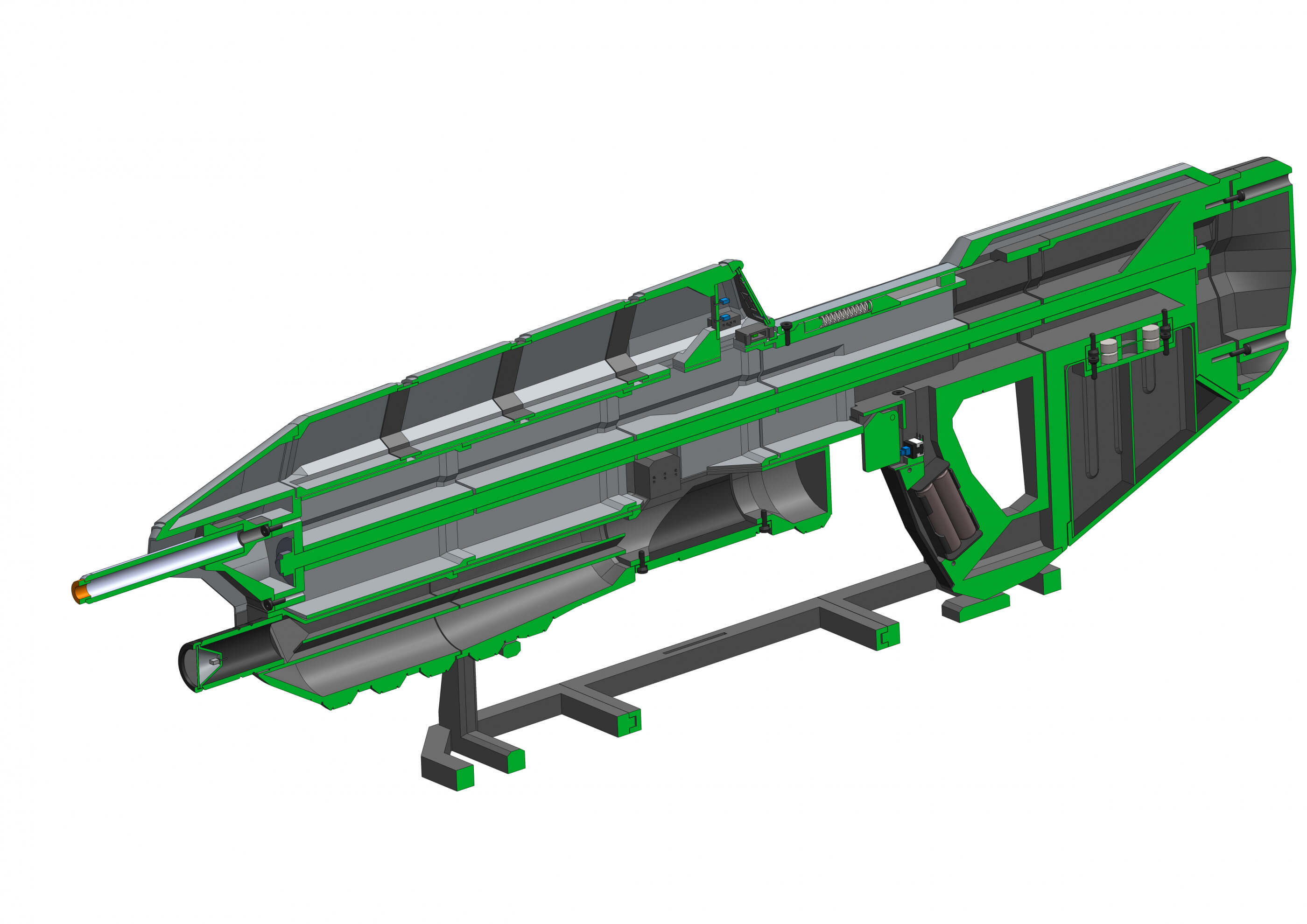 Halo Ma5C Assault Rifle - 3D Model by MakerLab