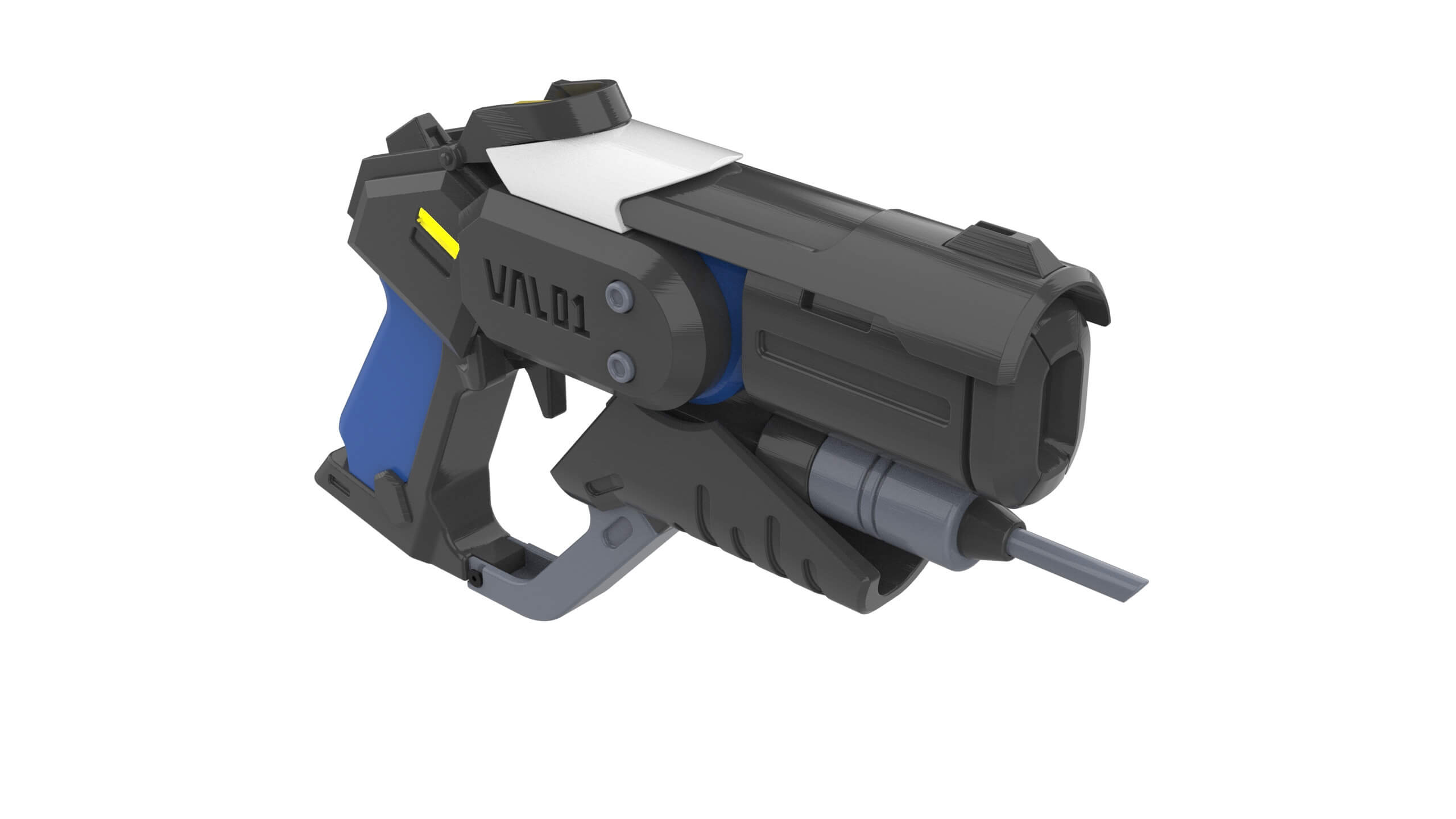 Overwatch Mercy Blaster Combat Medic Ziegler Skin - 3D Model by MakerLab
