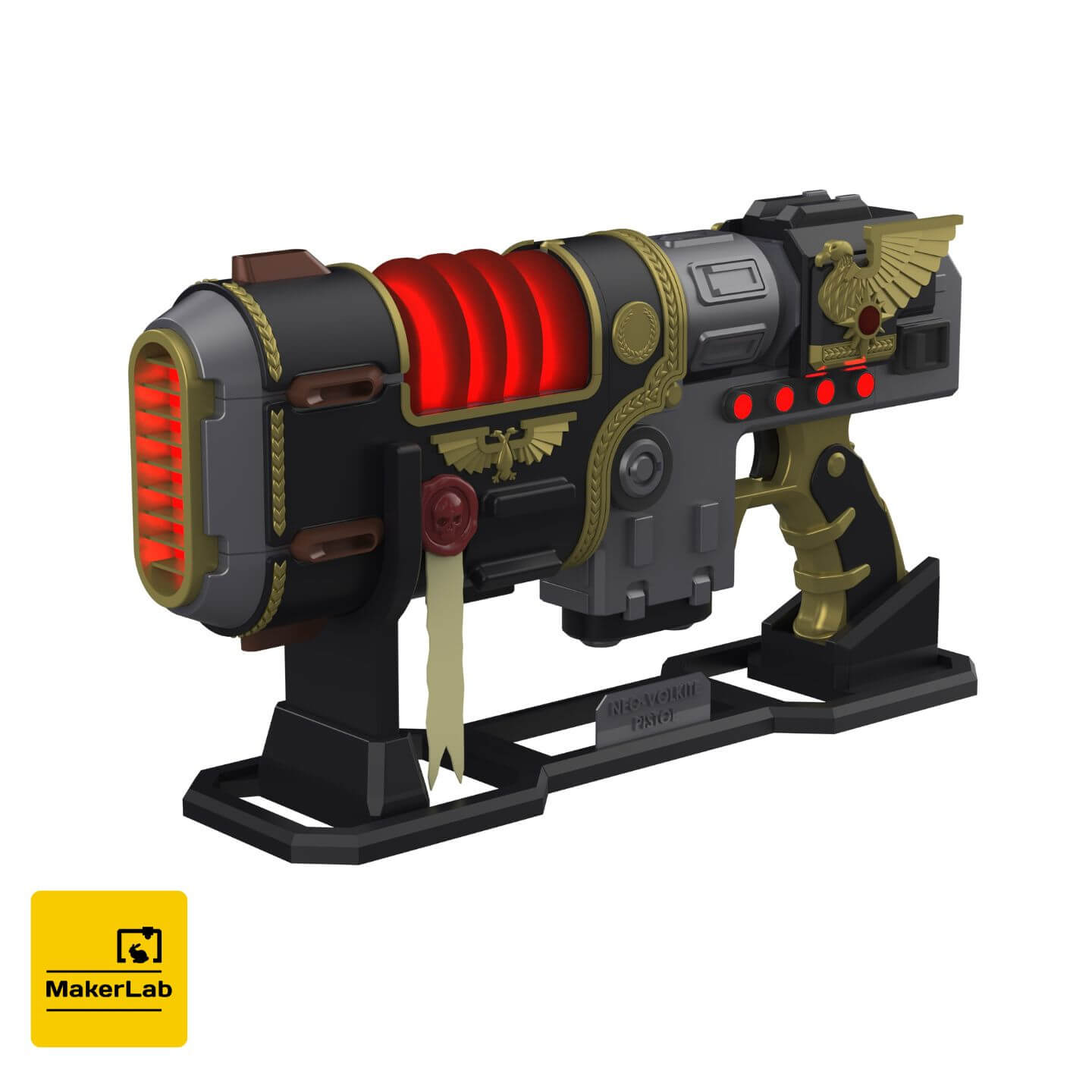 Neo-Volkite Blaster Space Marine 2 - STL CAD OBJ Commercial 3D Model by ...