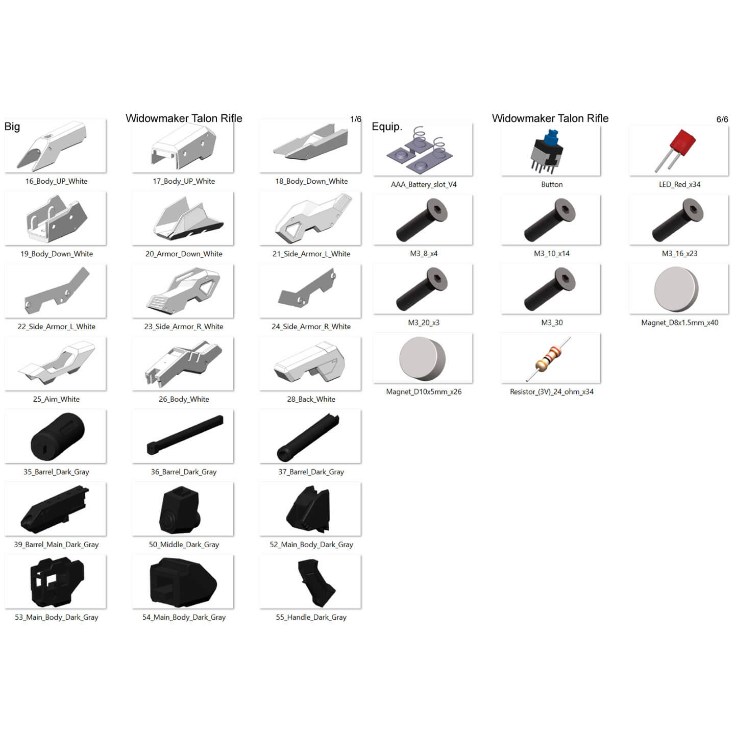 Overwatch 14 Printable Models Collection Part 2 - 3D Model by MakerLab