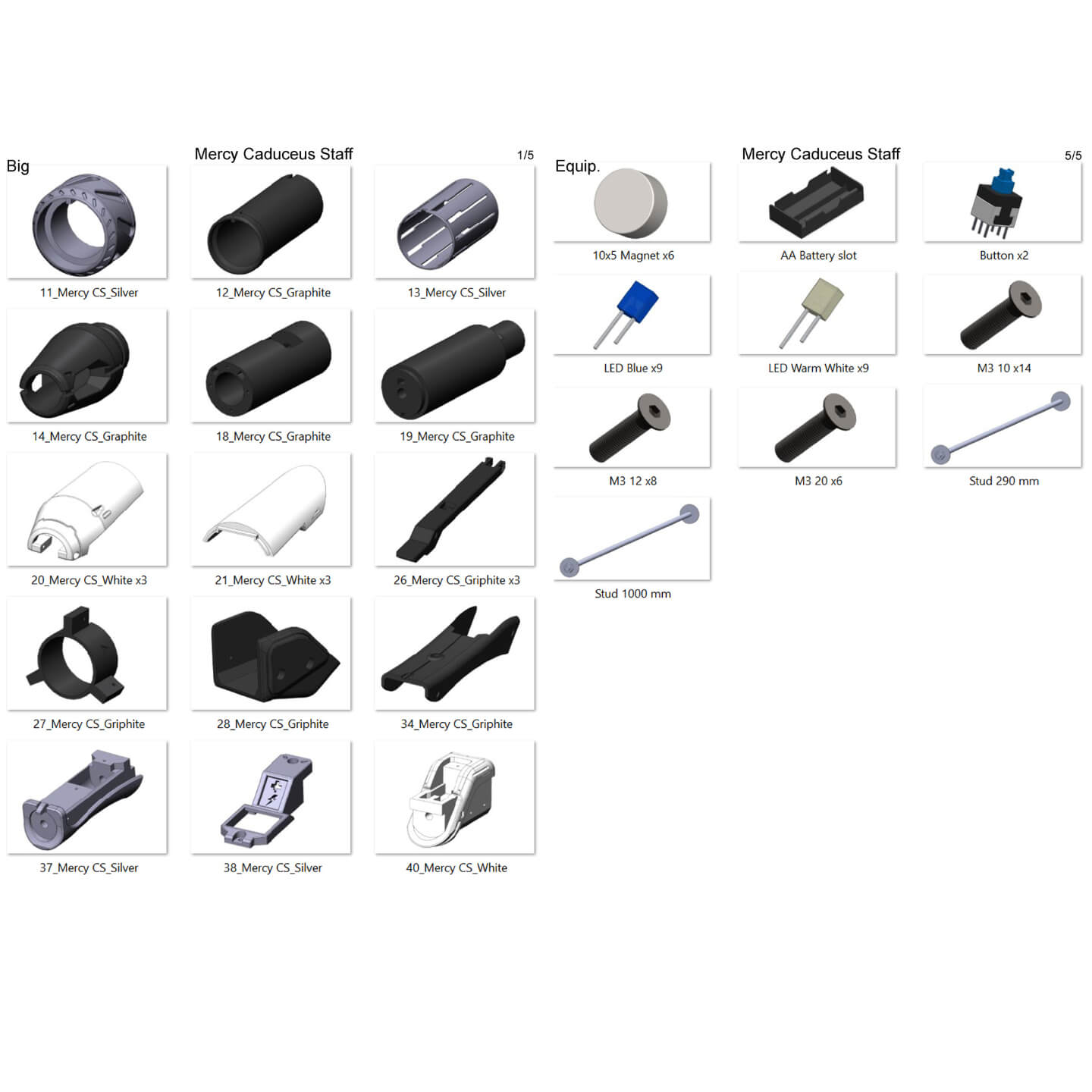 Overwatch 15 Printable Models Collection Part 1 - 3D Model by MakerLab