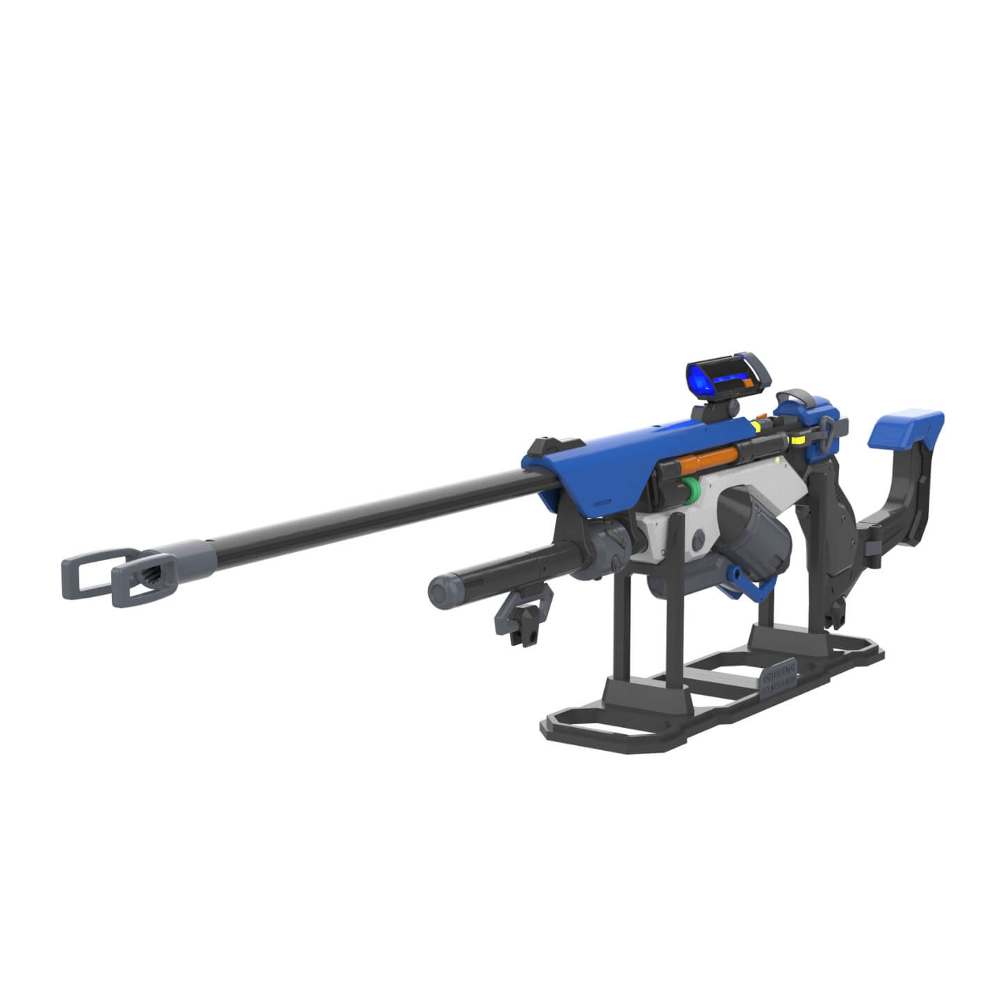 Overwatch Ana Sniper Rifle - 3 Skins STL OBJ CAD Commercial 3D Model by MakerLab