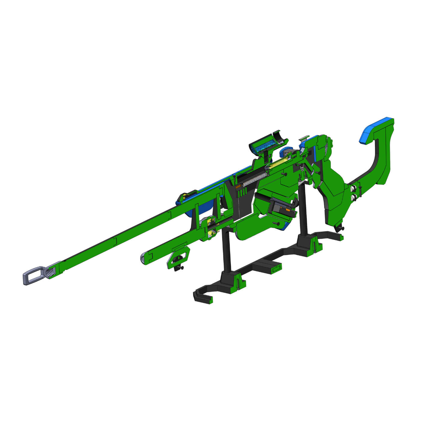 Overwatch Ana Sniper Rifle - 3 Skins STL OBJ CAD Commercial 3D Model by ...