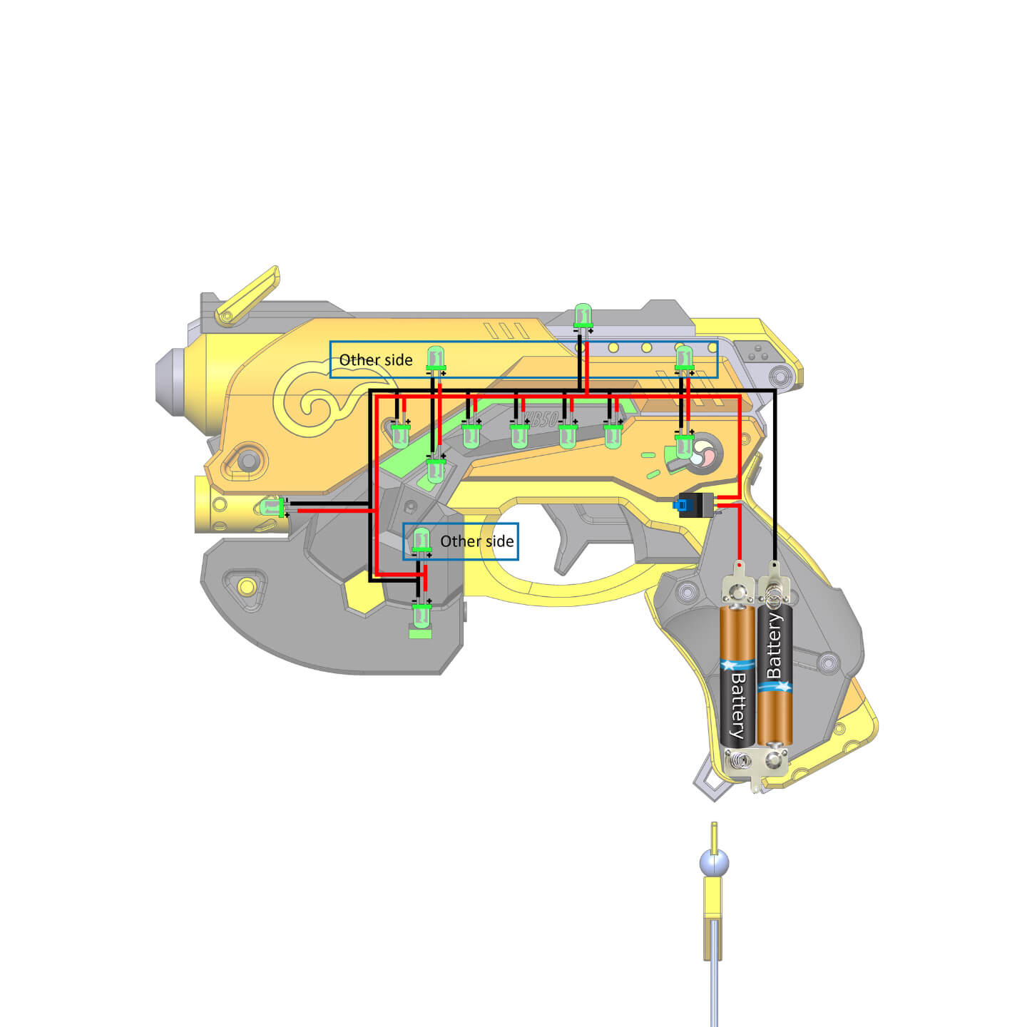 Overwatch DVa Blaster Palaquin Skin - STL OBJ CAD Commercial 3D Model ...