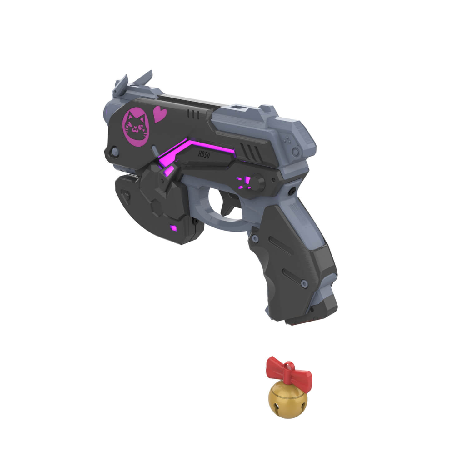 Overwatch DVa Gun Black Cat Skin - STL OBJ CAD - Commercial 3D Print ...