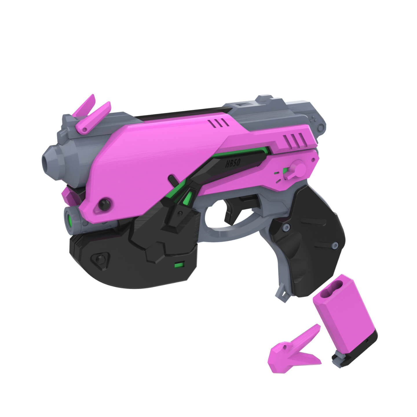Overwatch Dva Gun - STL OBJ CAD Bundle - Commercial Use 3D Model by ...