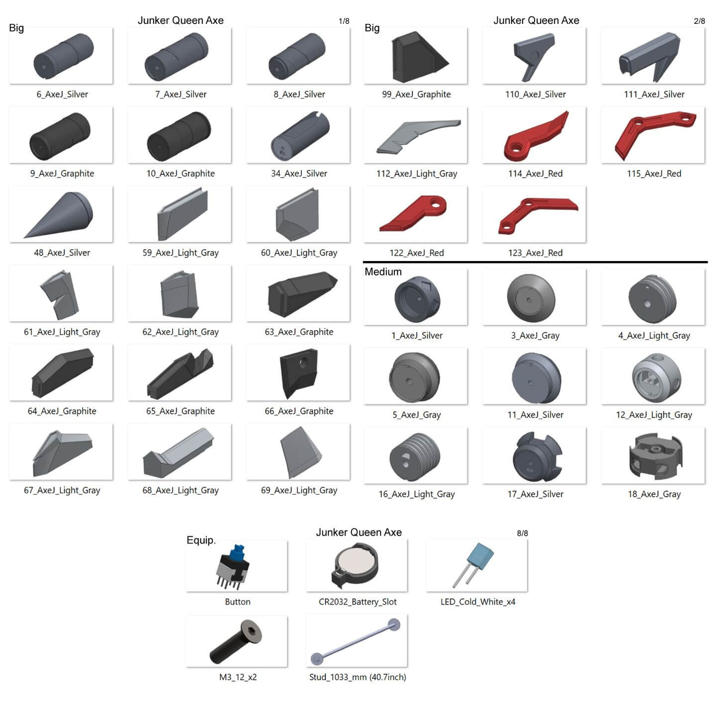 Overwatch Junker Queen Axe - 3D Model by MakerLab