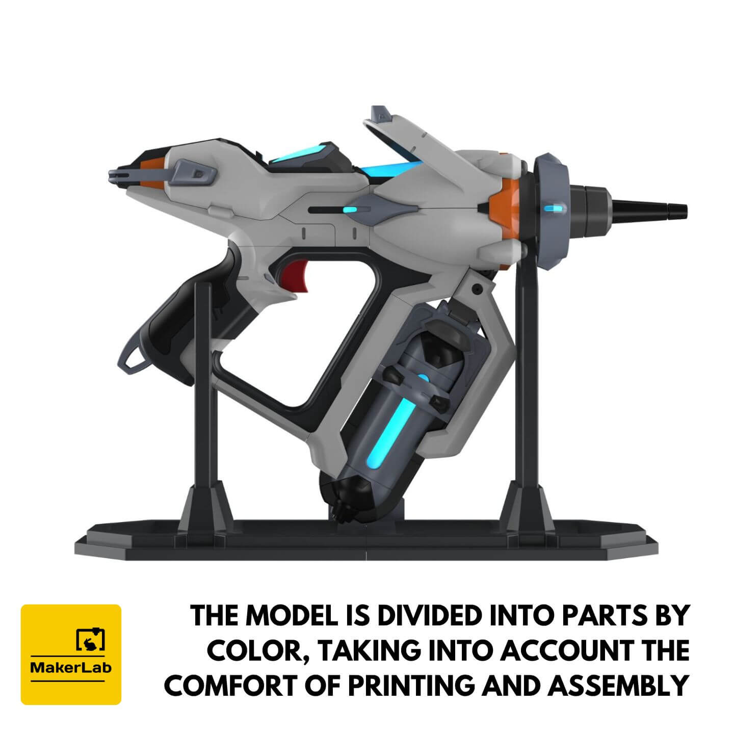 Overwatch Juno Mediblaster - Stl CAD OBJ - Commercial Use 3D Model by ...