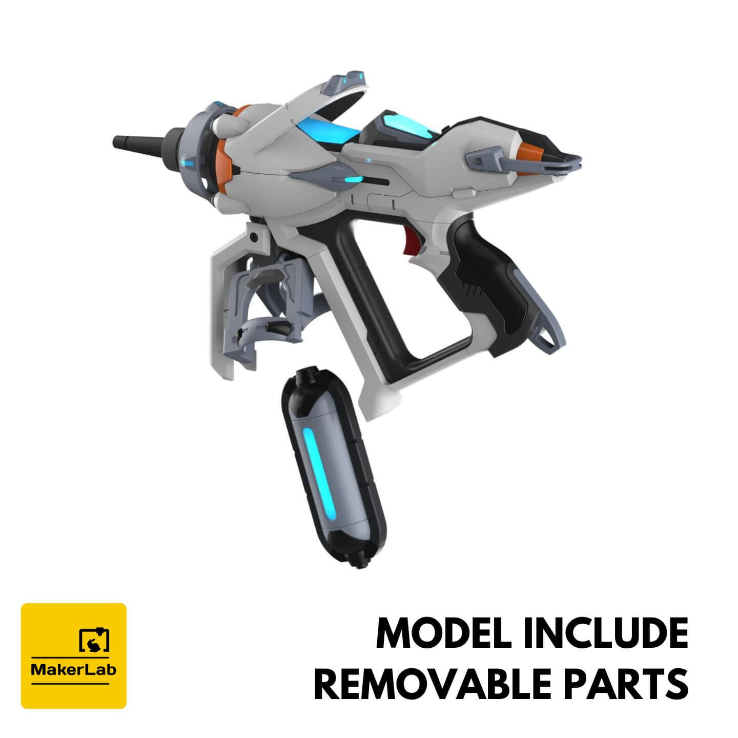 Overwatch Juno Mediblaster - Stl CAD OBJ - Commercial Use 3D Model by ...
