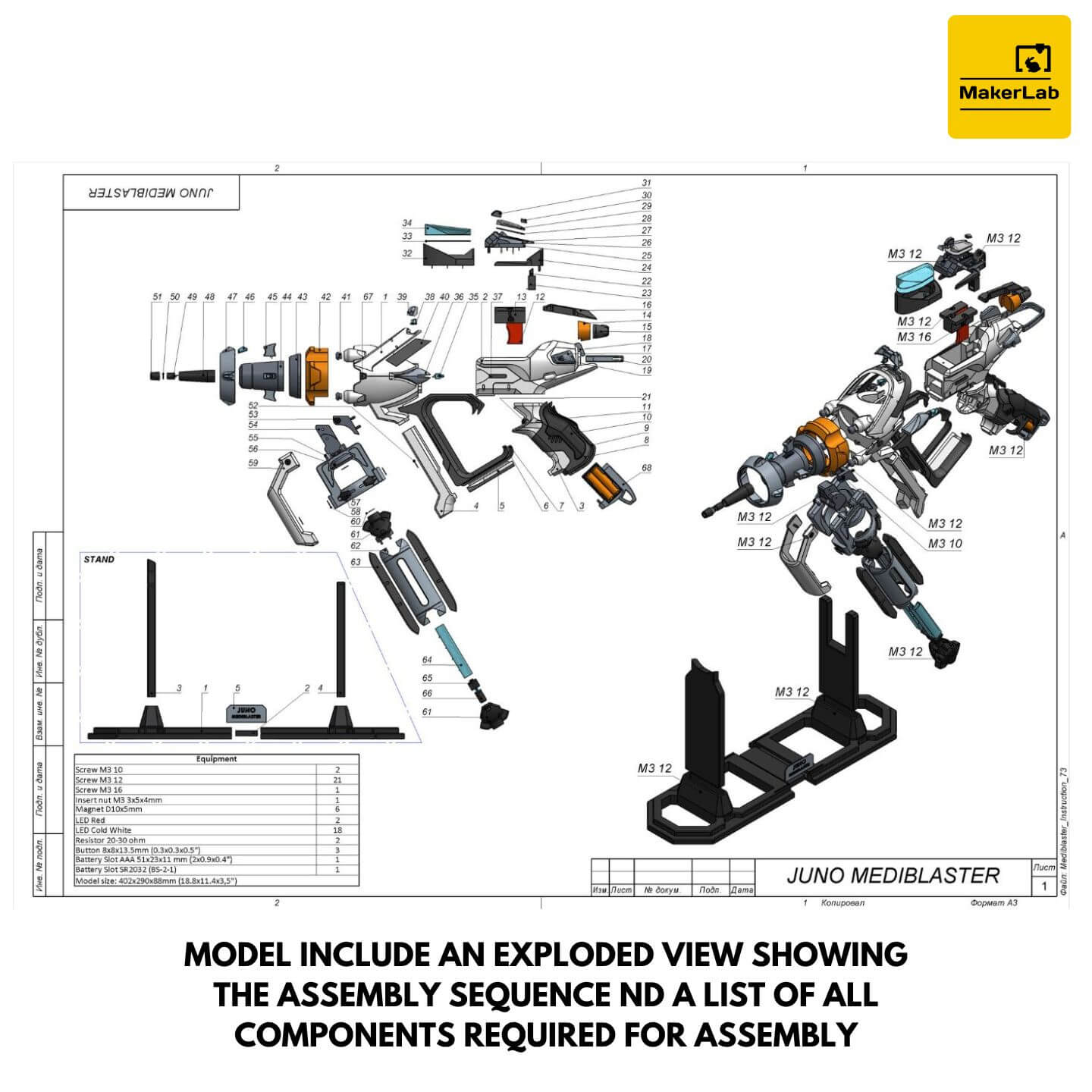 Overwatch Juno Mediblaster - Stl CAD OBJ - Commercial Use 3D Model by ...