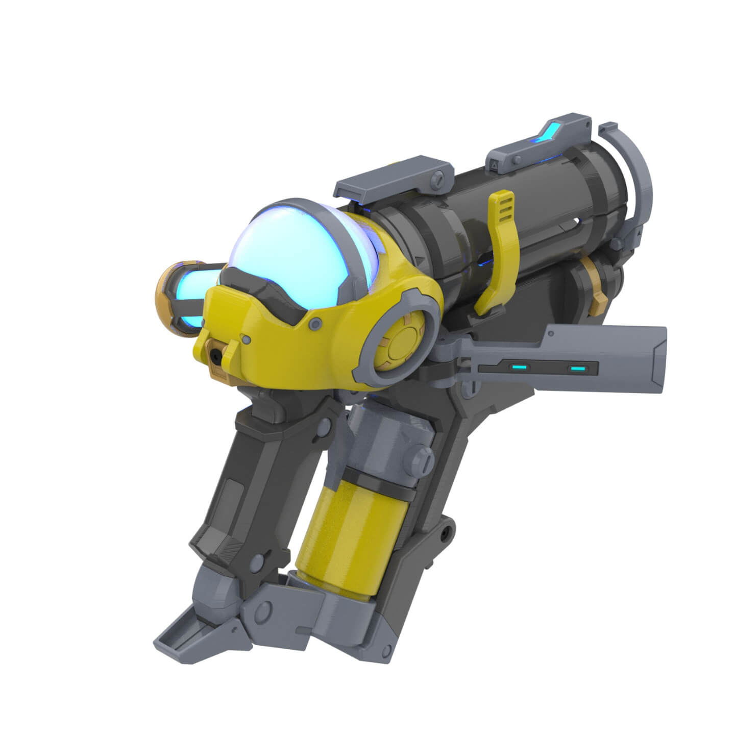 Overwatch Mei Firefighte Blaster - STL OBJ CAD - Commercial 3D Model by ...