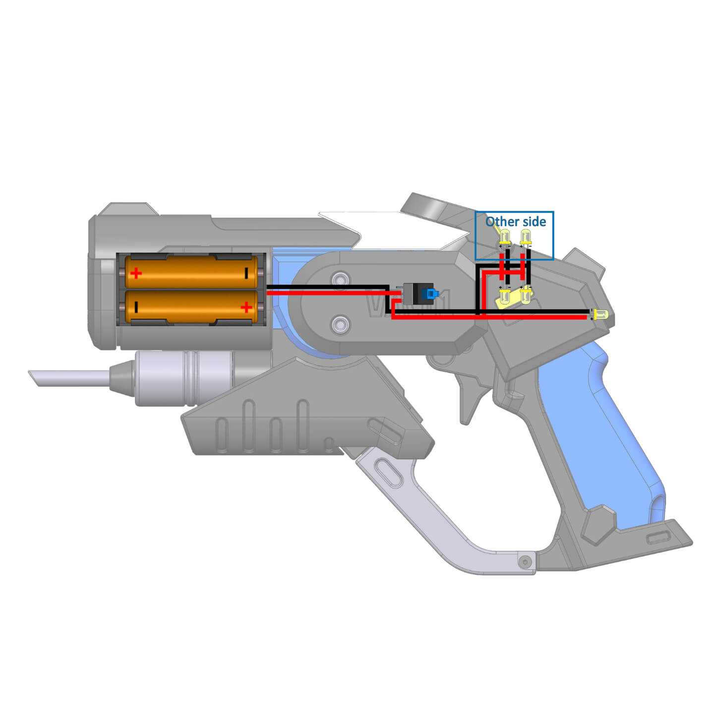 Overwatch Mercy Blaster Combat Medic Ziegler - STL OBJ CAD 3D Print ...