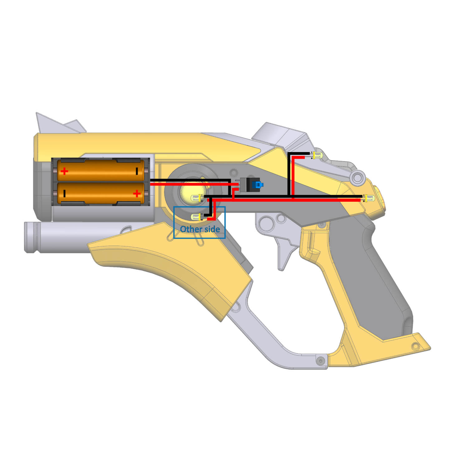 Overwatch Mercy Blaster Devil Skin - STL OBJ CAD Commercial 3D Model by ...