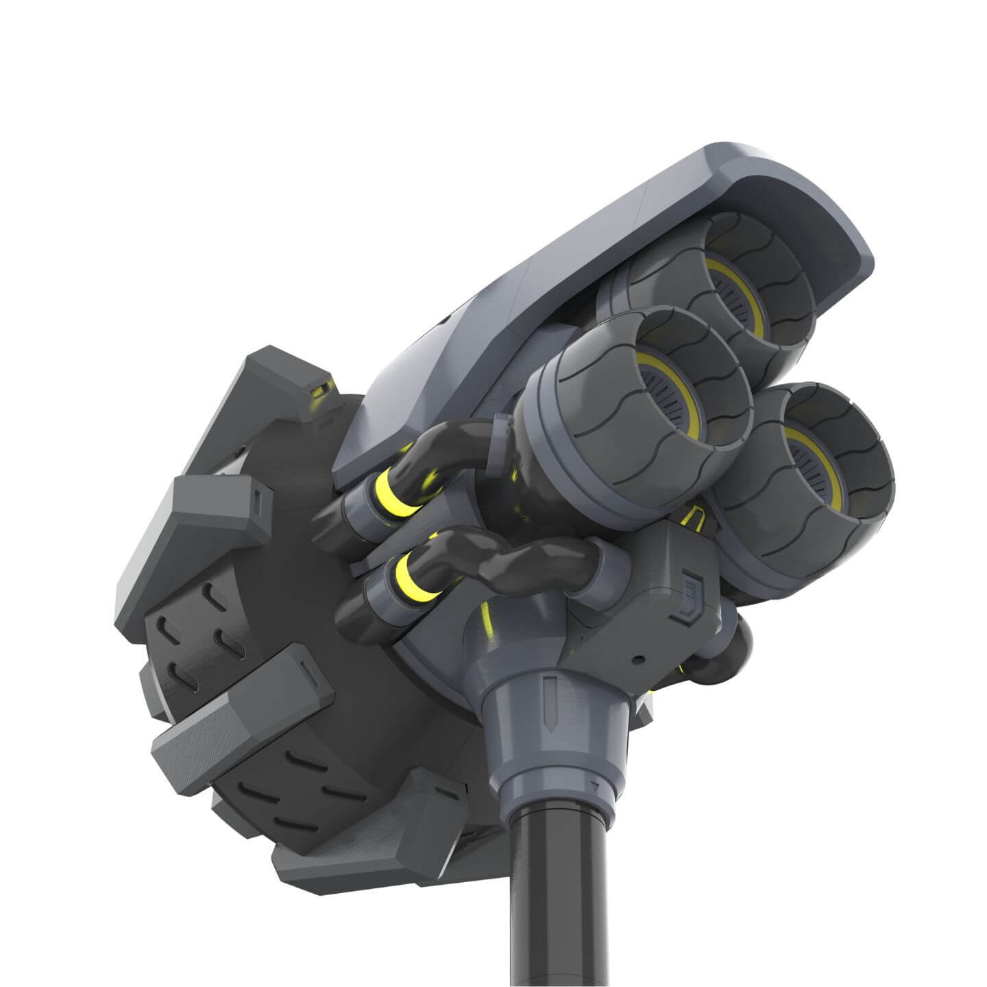 Overwatch Reinhardt Rocket Hammer - Stl OBJ CAD Commercial 3D Model by ...