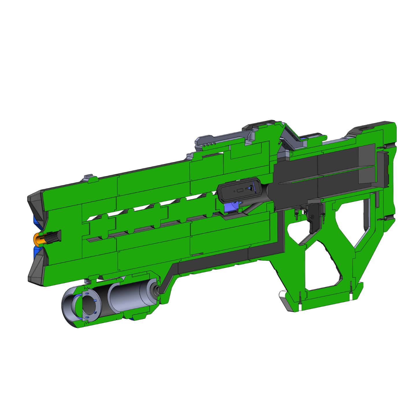 Overwatch Soldier 76 Pulse Cannon - STL OBJ CAD - Commercial 3D Model ...