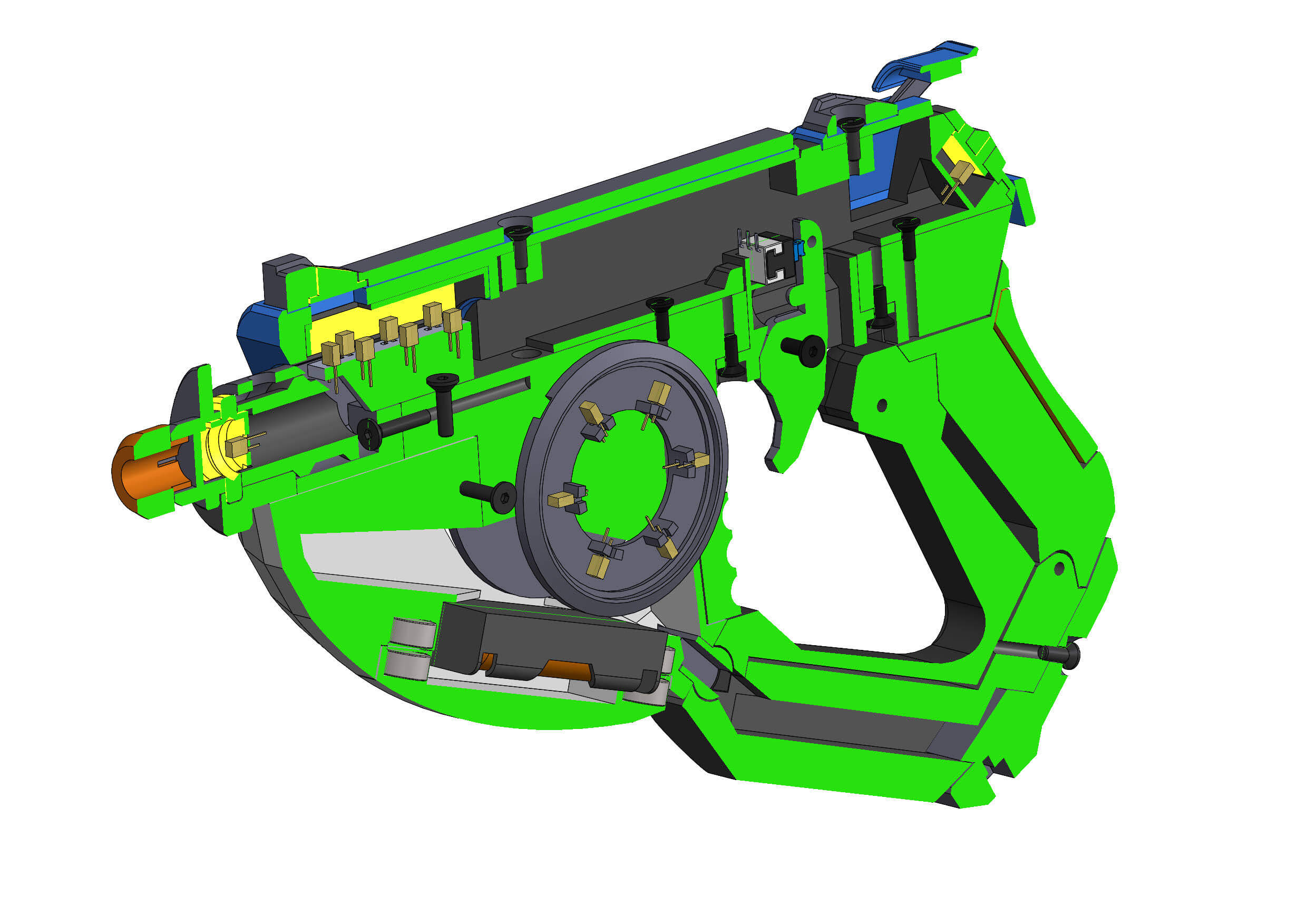 Overwatch Tracer Blaster Mach T Skin - 3D Model by MakerLab