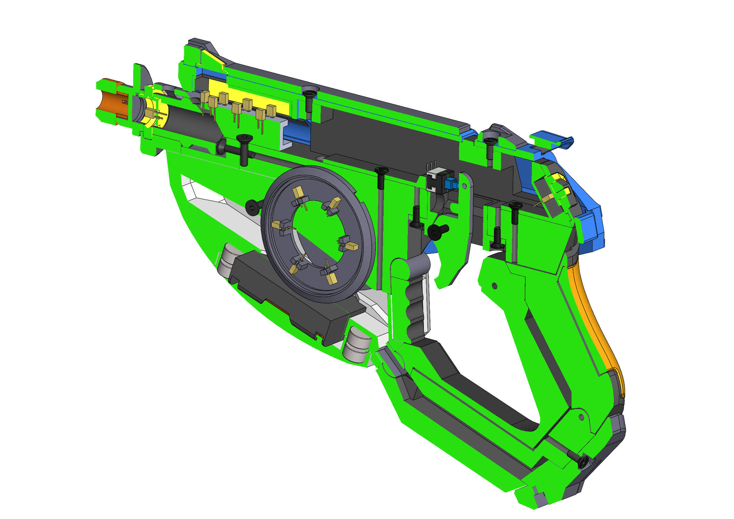 Overwatch Tracer Blaster Mach T Skin - 3D Model by MakerLab