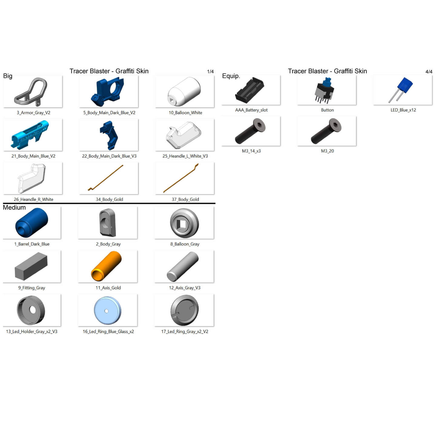 Overwatch Tracer Graffiti Skin Blaster - Stl OBJ CAD Bundle 3D Model by ...