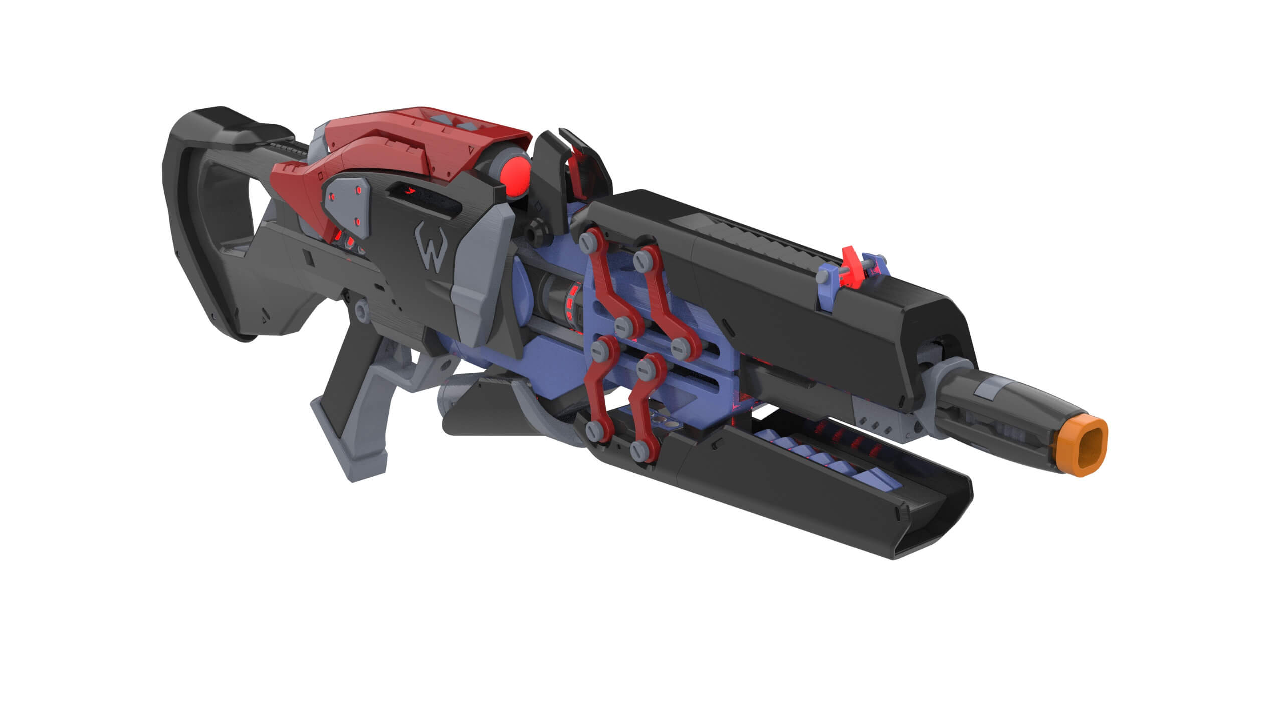 Overwatch Widow Widowmaker Noire Skin Sniper Rifle - 3D Model by MakerLab