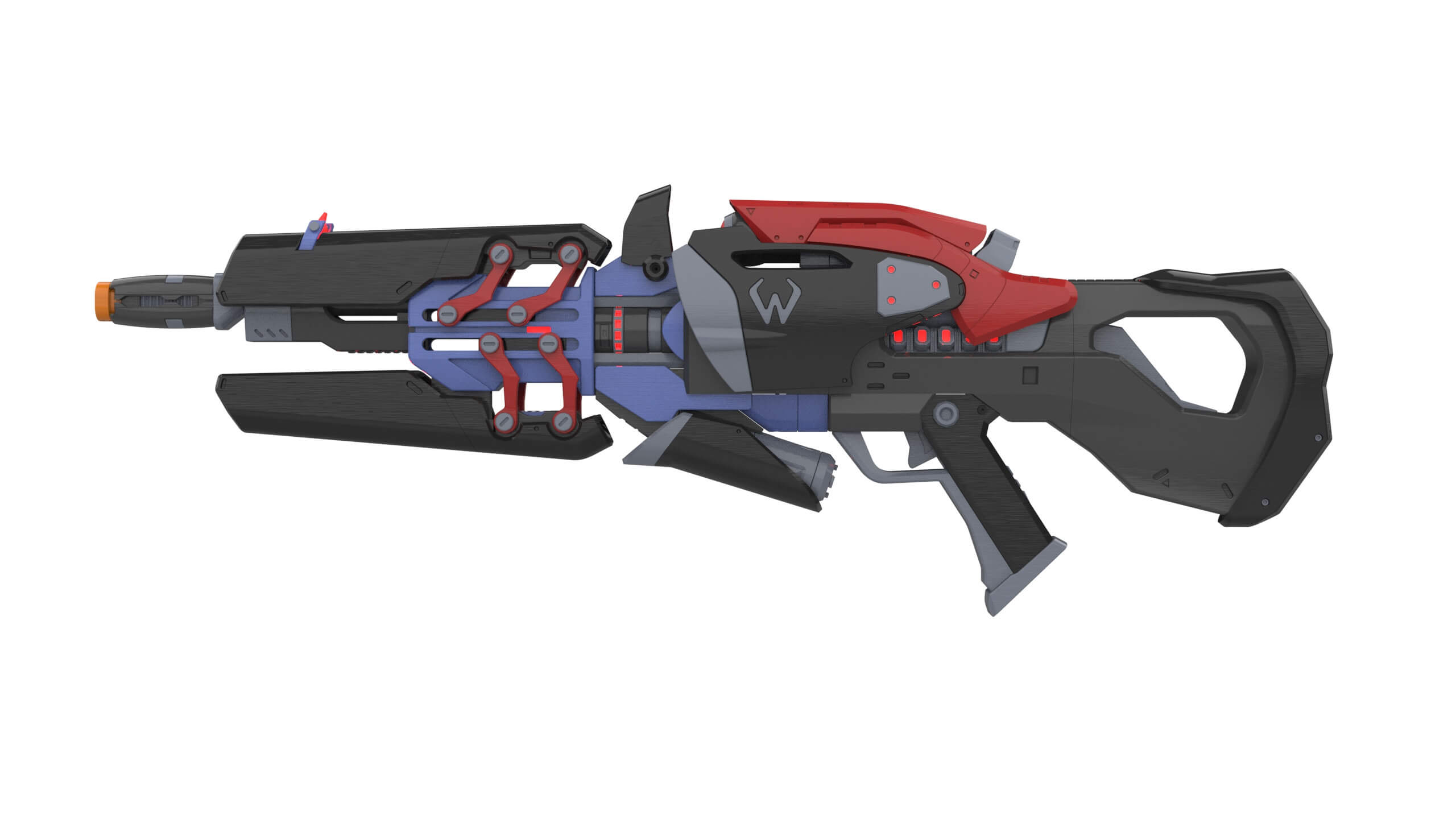 Overwatch Widow Widowmaker Noire Skin Sniper Rifle - 3D Model by MakerLab