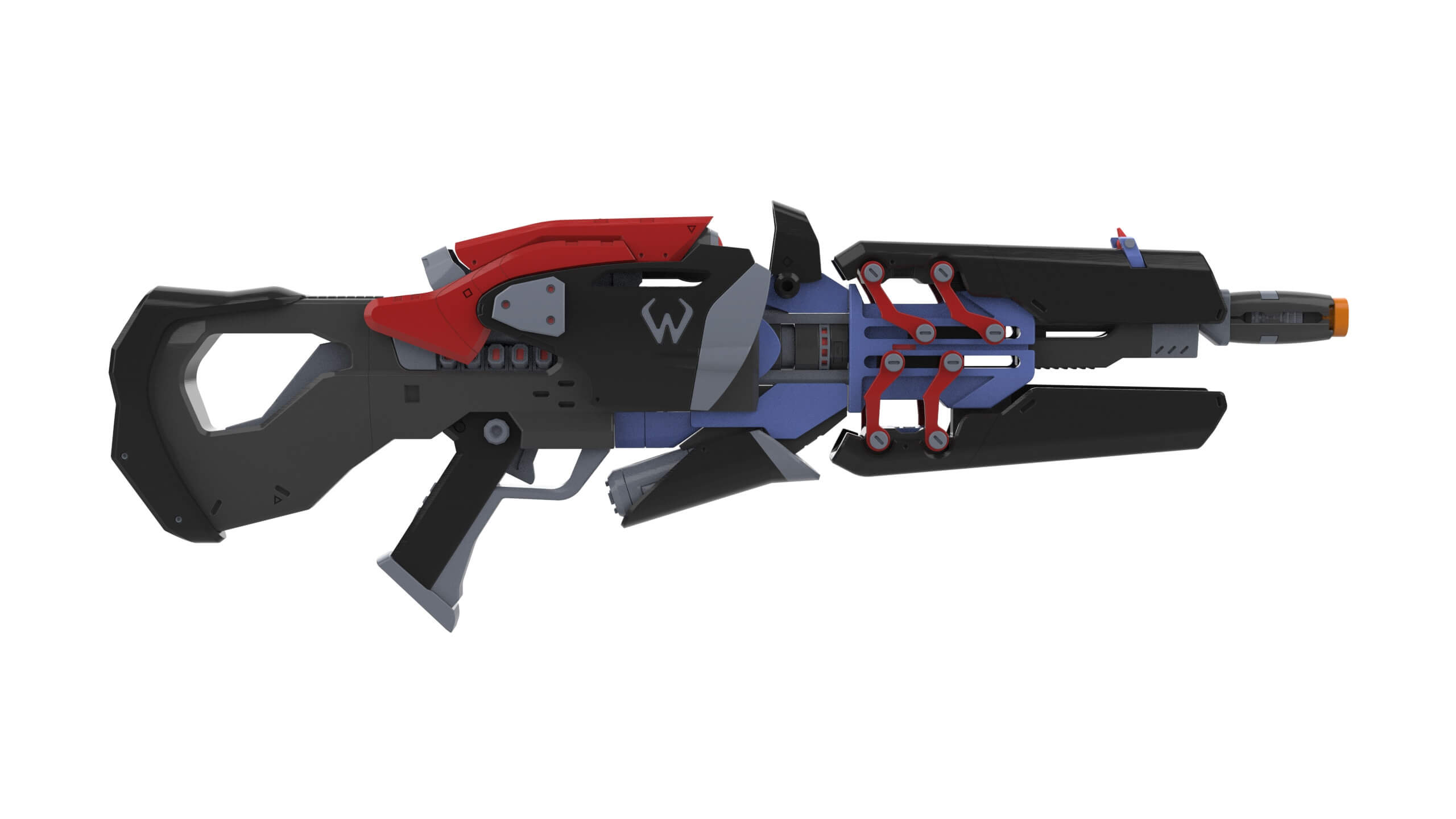 Overwatch Widow Widowmaker Noire Skin Sniper Rifle - 3D Model by MakerLab