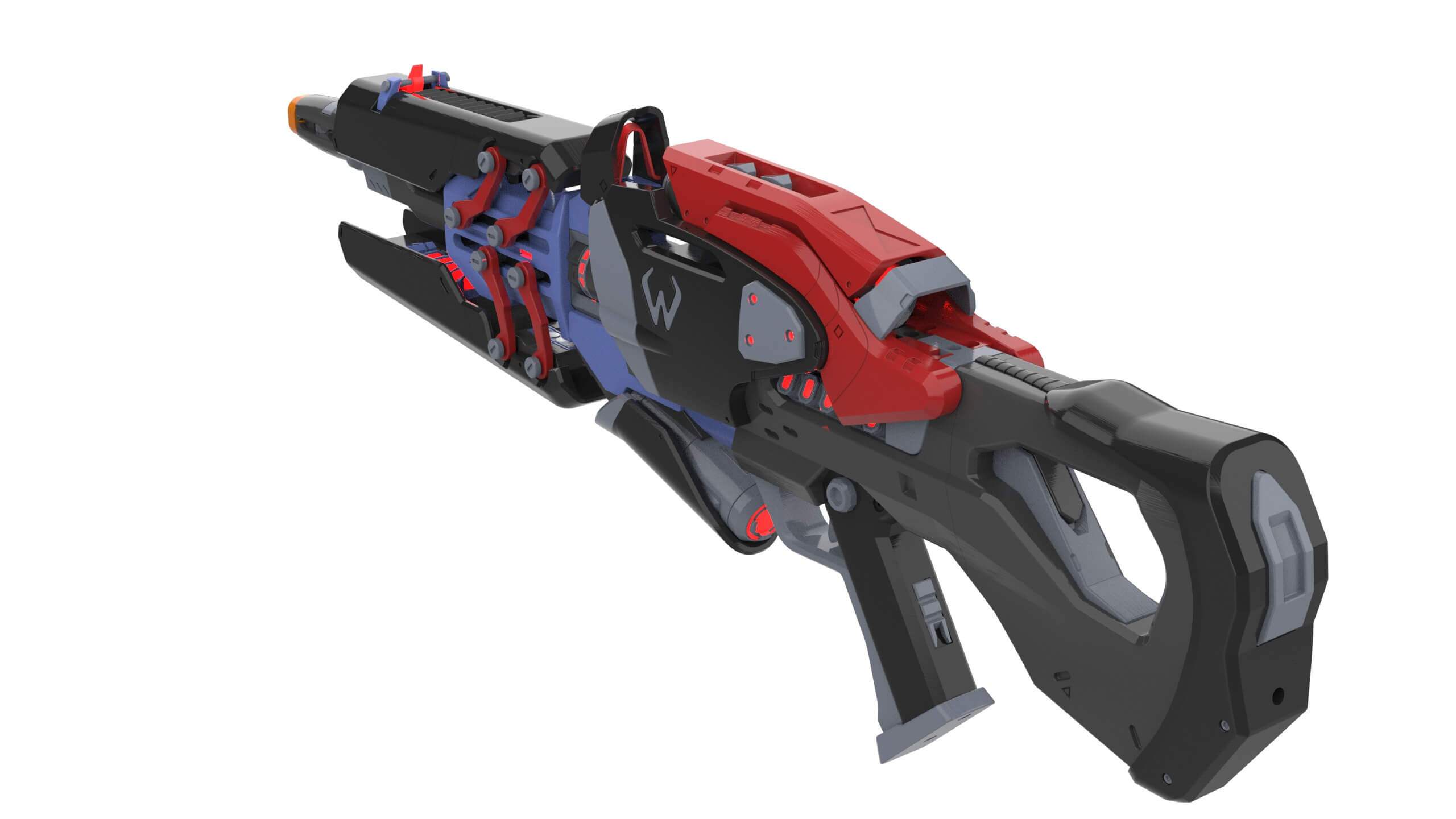 Overwatch Widow Widowmaker Noire Skin Sniper Rifle - 3D Model by MakerLab