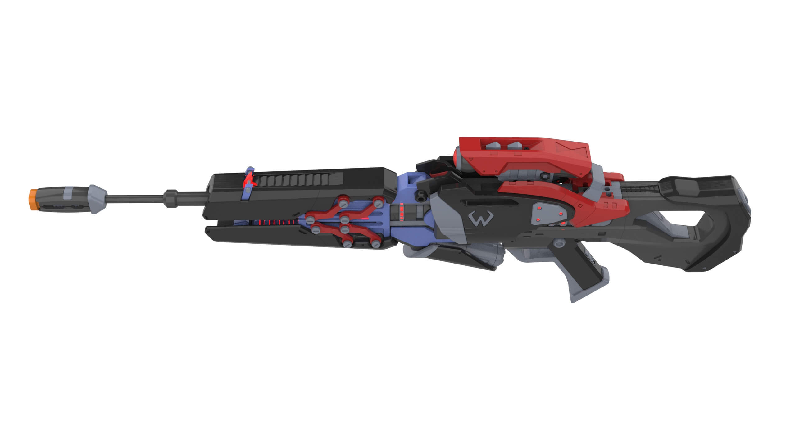 Overwatch Widow Widowmaker Noire Skin Sniper Rifle - 3D Model by MakerLab