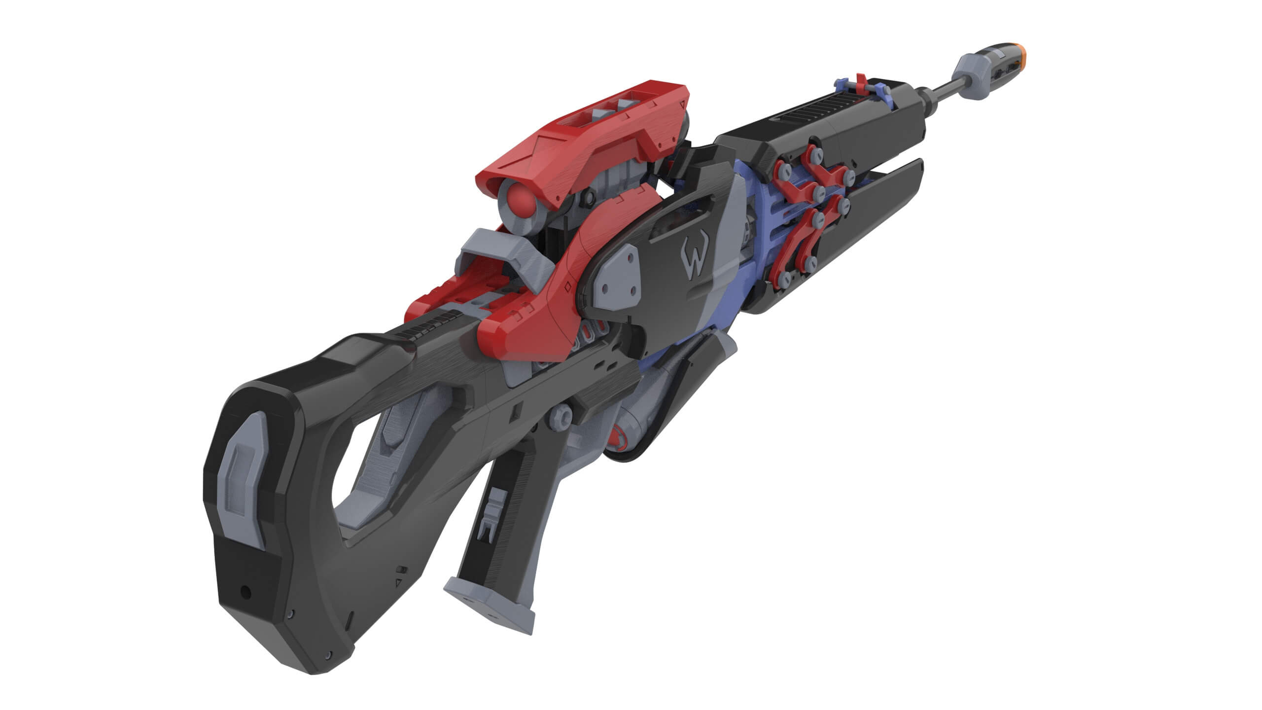 Overwatch Widow Widowmaker Noire Skin Sniper Rifle - 3D Model by MakerLab