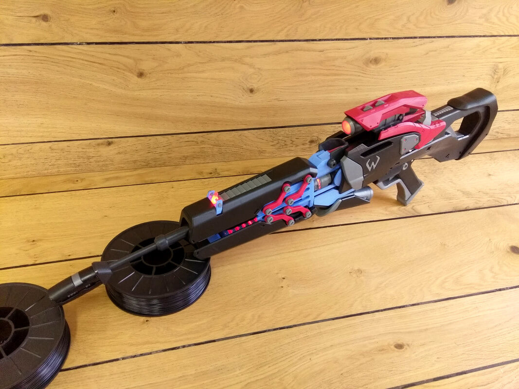 Overwatch Widow Widowmaker Noire Skin Sniper Rifle - 3D Model by MakerLab