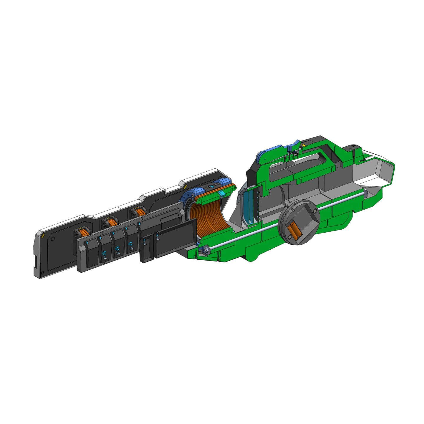 Overwatch Winston Tesla Cannon Stl Cad Bundle - 3D Model by MakerLab