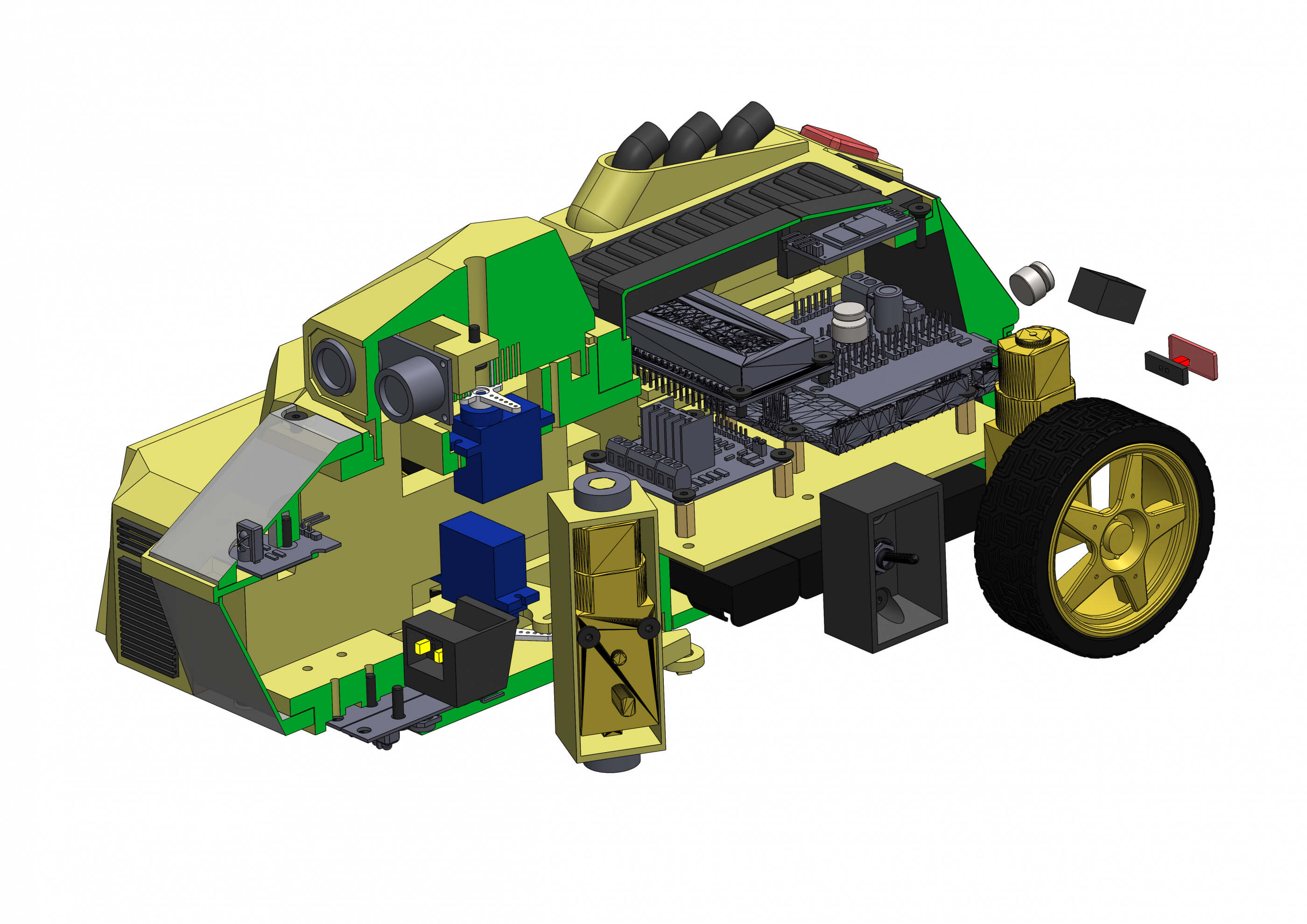 Pathfinder Housing for RC Car - 3D Model by MakerLab