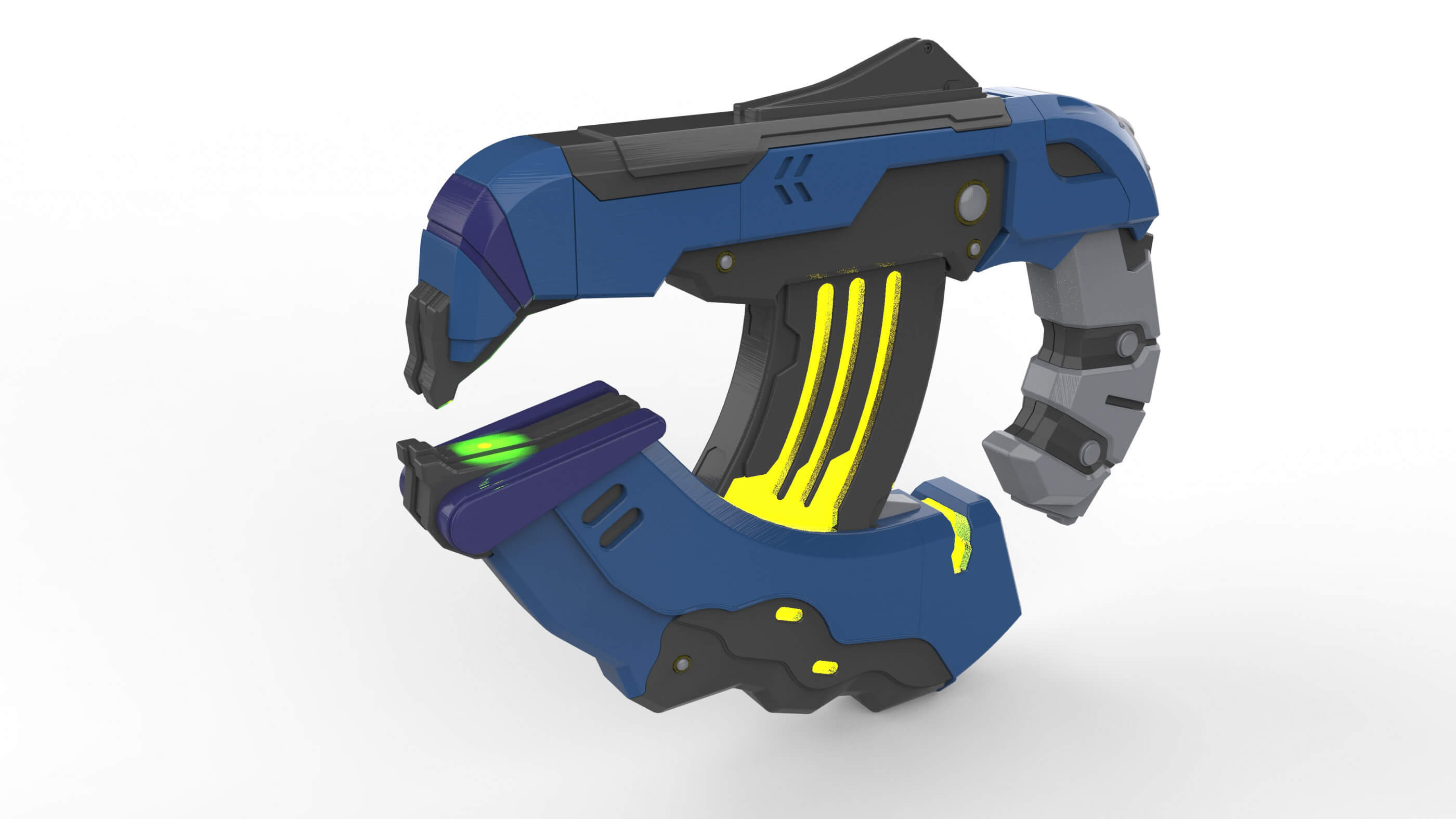 Halo Plasma Pistol H2A - 3D Print Model by MakerLab