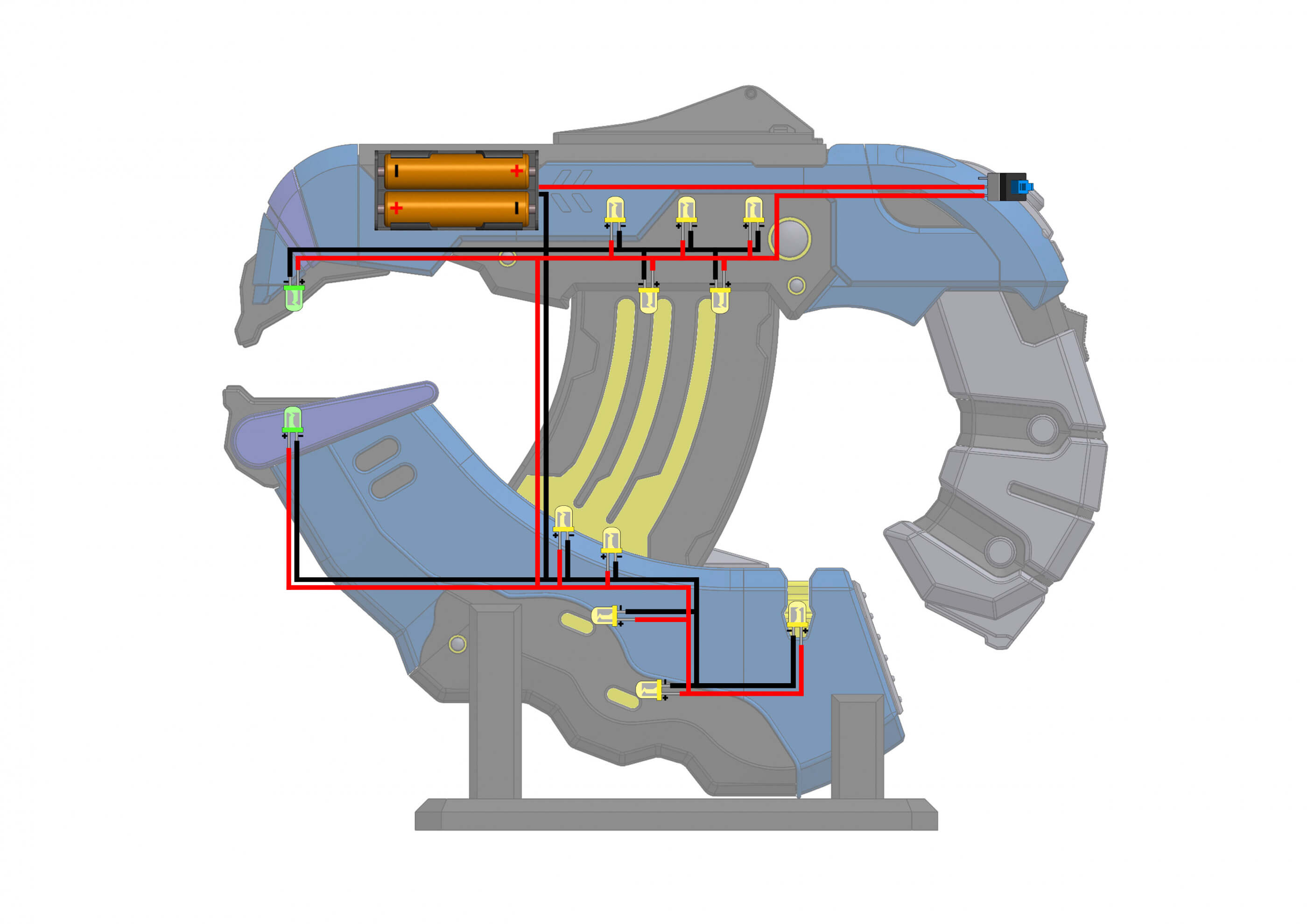 Halo Plasma Pistol H2A - 3D Print Model by MakerLab