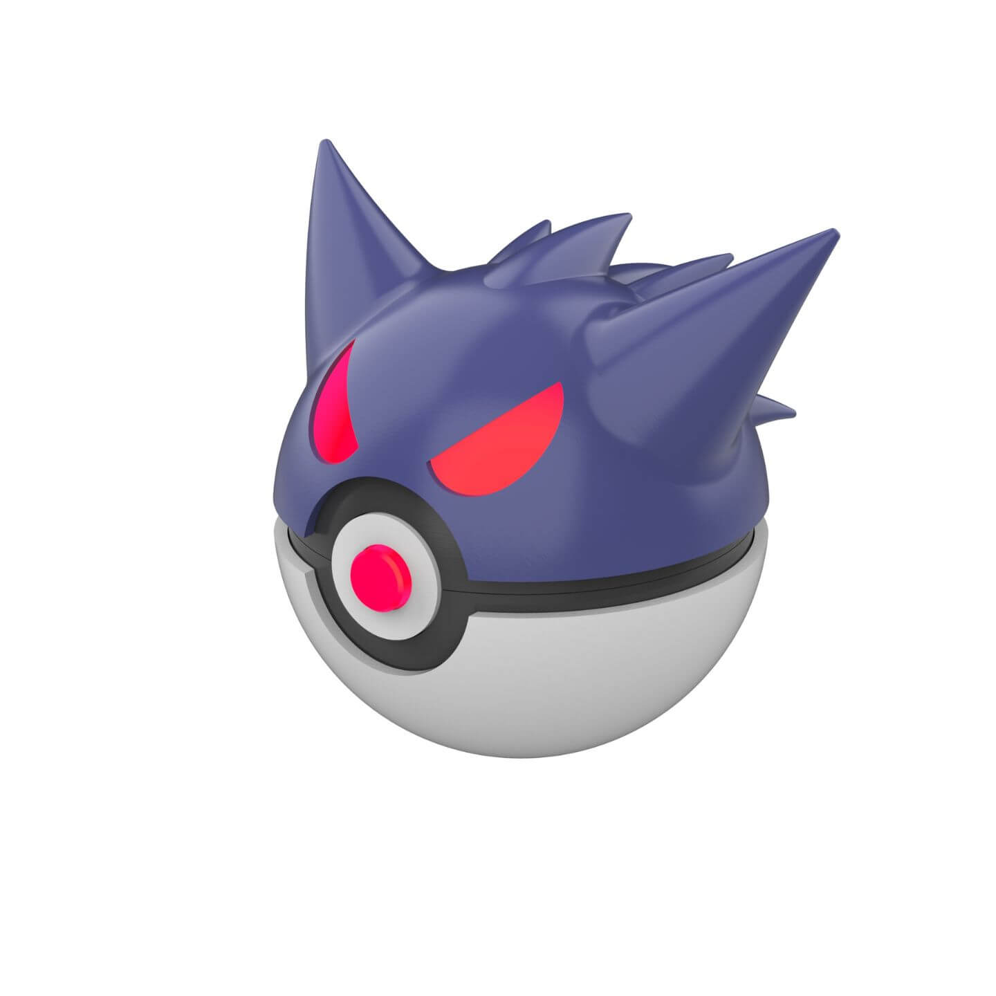 Pokemon Gengar Pokeball Stl - 3D Model by MakerLab