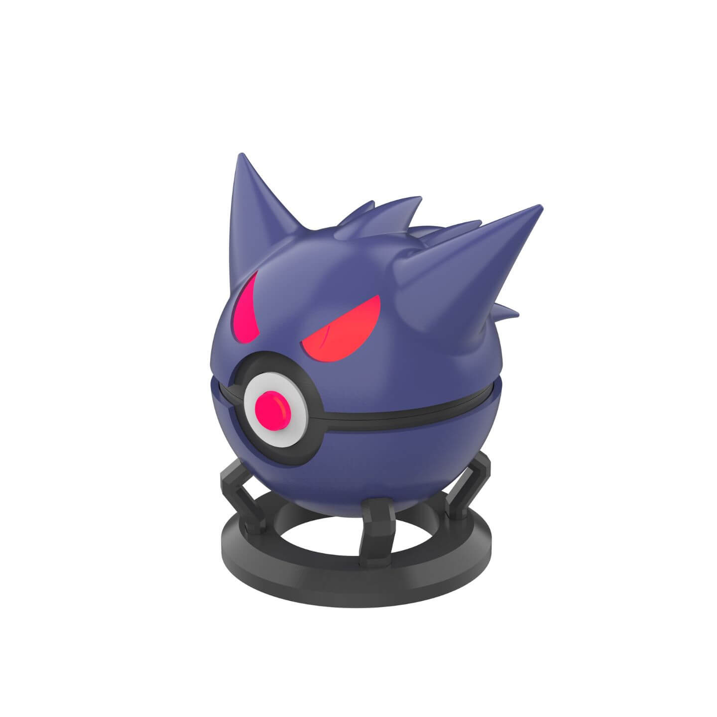 Pokemon Gengar Pokeball Stl - 3D Model by MakerLab