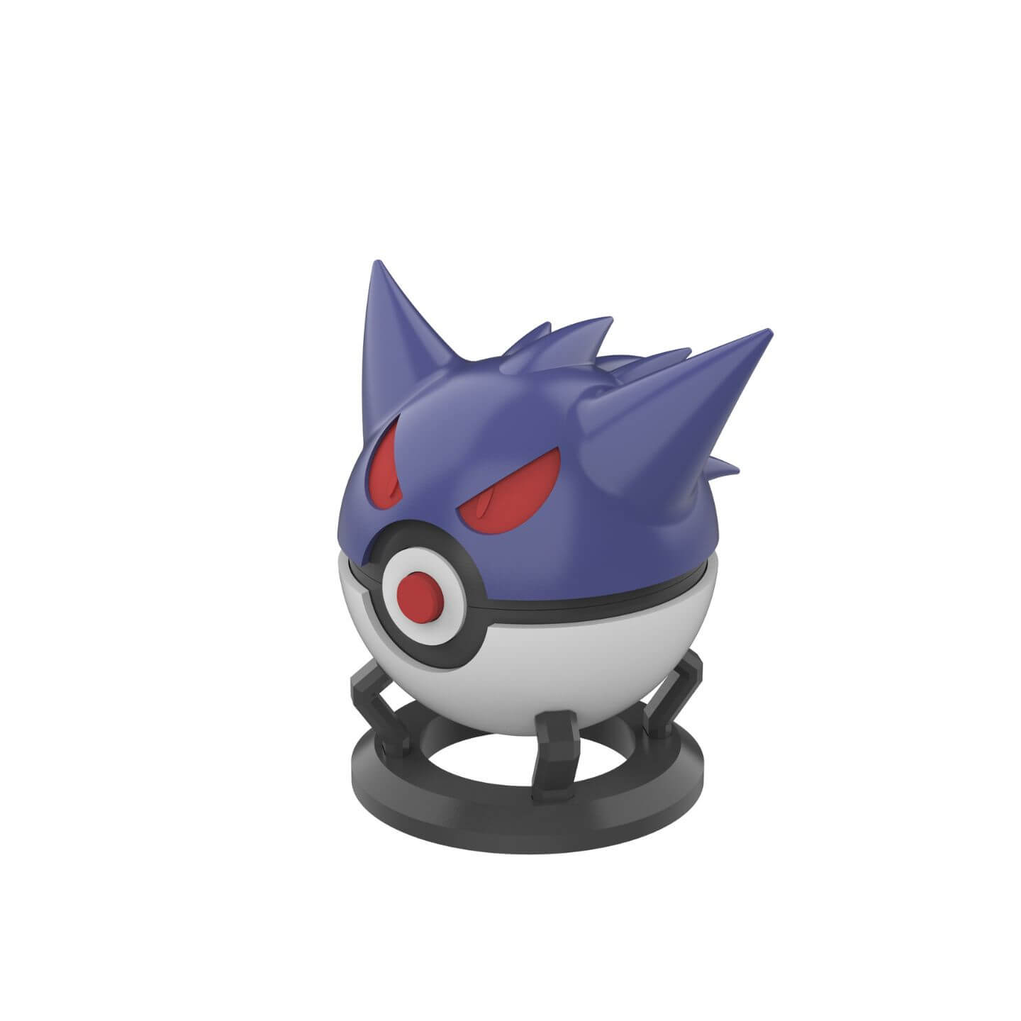 Pokemon Gengar Pokeball Stl - 3D Model by MakerLab