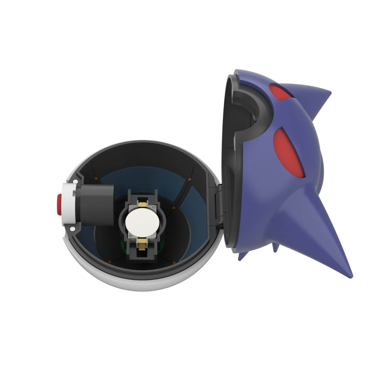 Pokemon Gengar Pokeball Stl - 3D Model by MakerLab