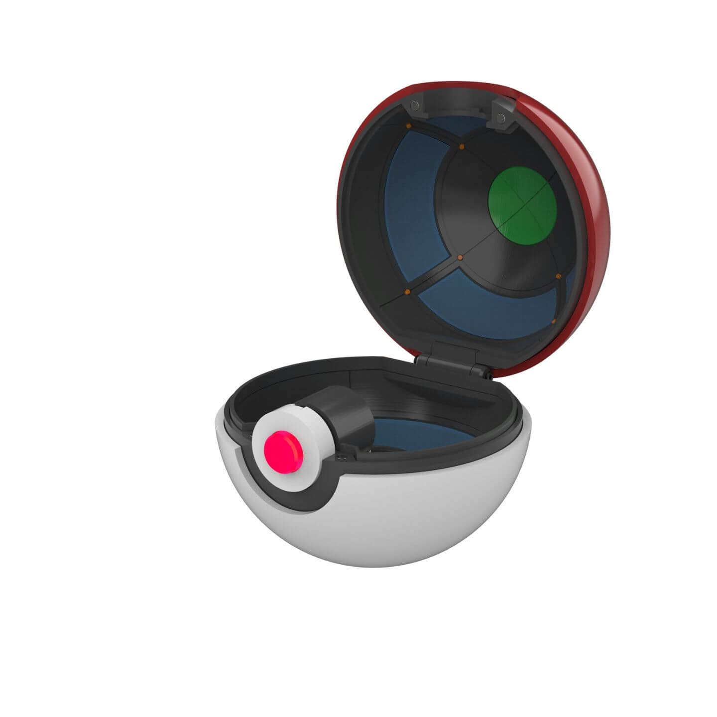 Pokemon Gengar Pokeball Stl - 3D Model by MakerLab
