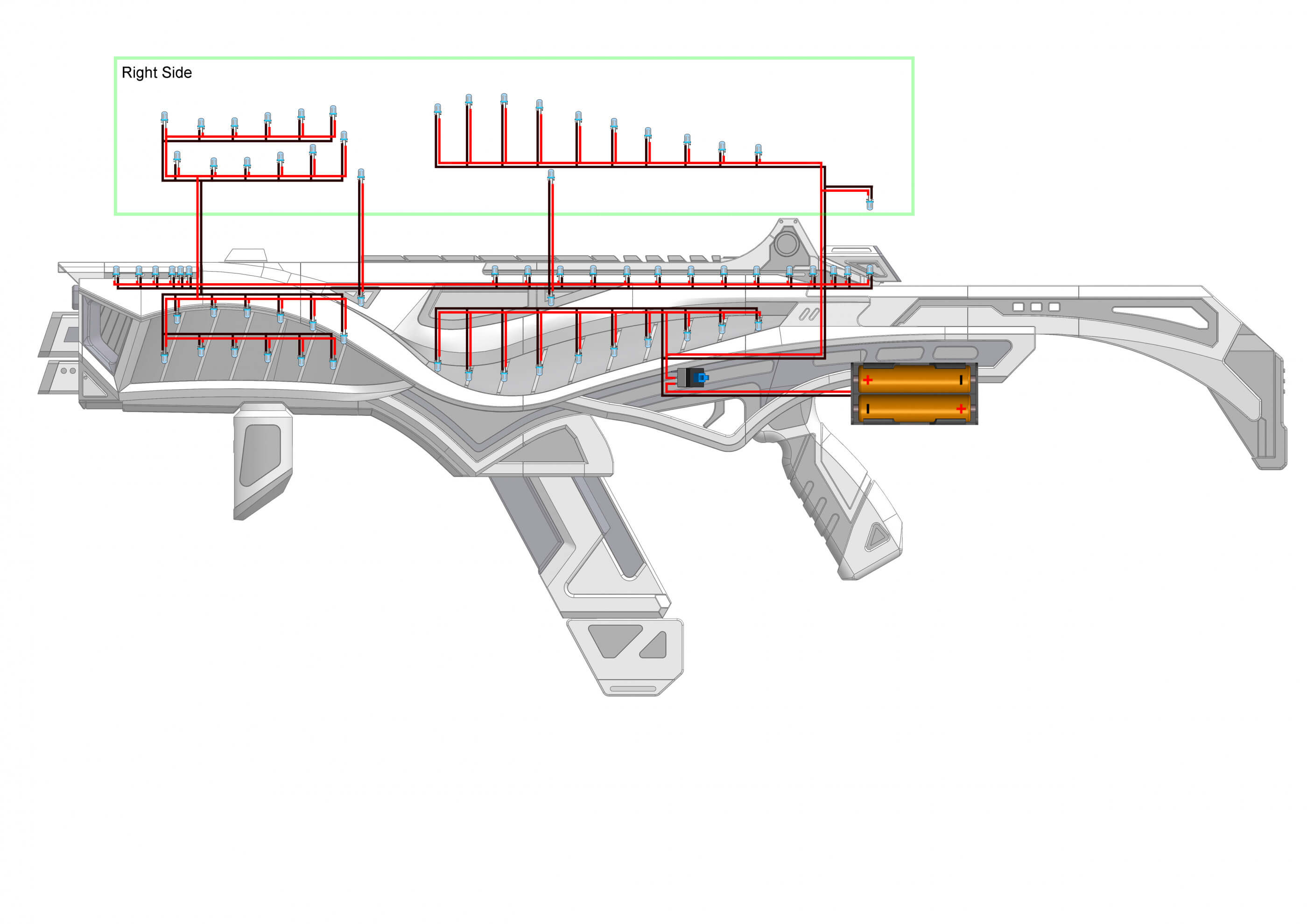 Apex R-99 Cutting Edge 3D Model by MakerLab