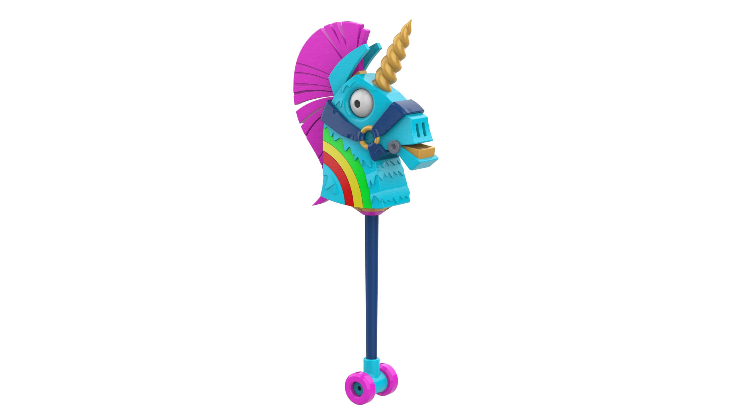 Fortnite Rainbow Smash Unicorn - 3D Model by MakerLab