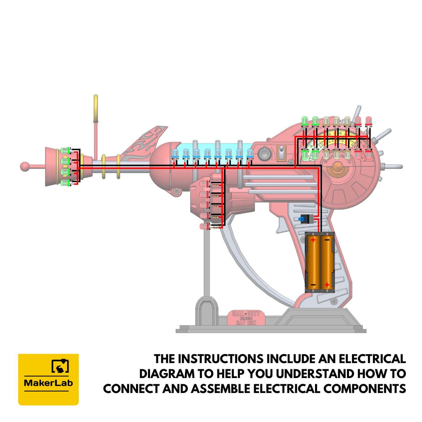 MK1 Ray Gun COD - STL OBJ CAD Bundle - Commercial Use 3D Model by MakerLab